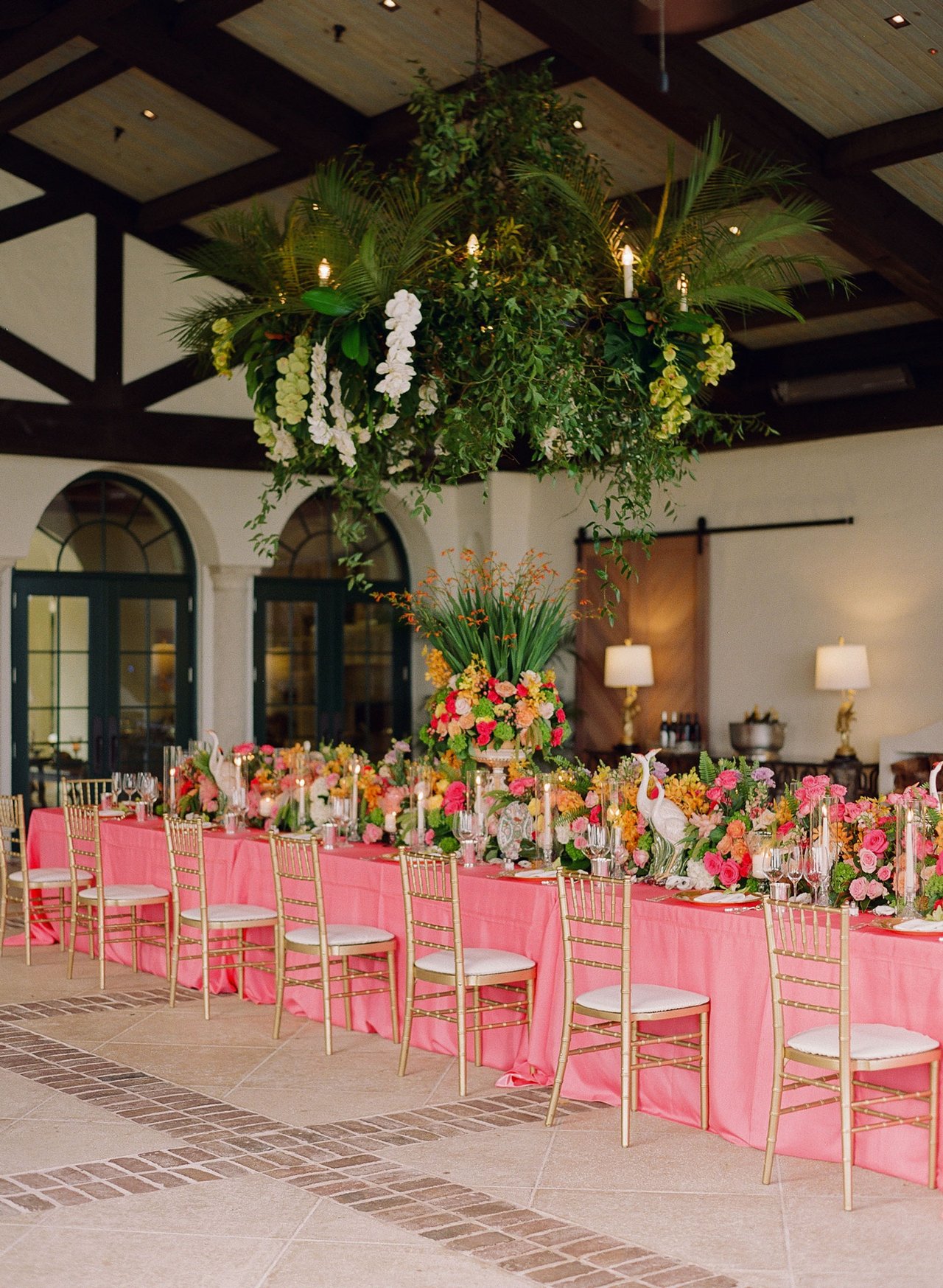Vibrant, Colorful Intimate Wedding Reception