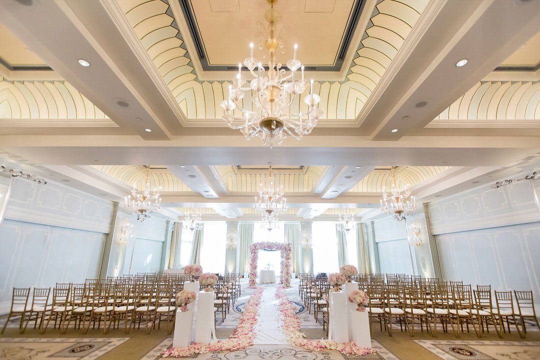Ballroom Ceremony at Ocean-Front Hotel