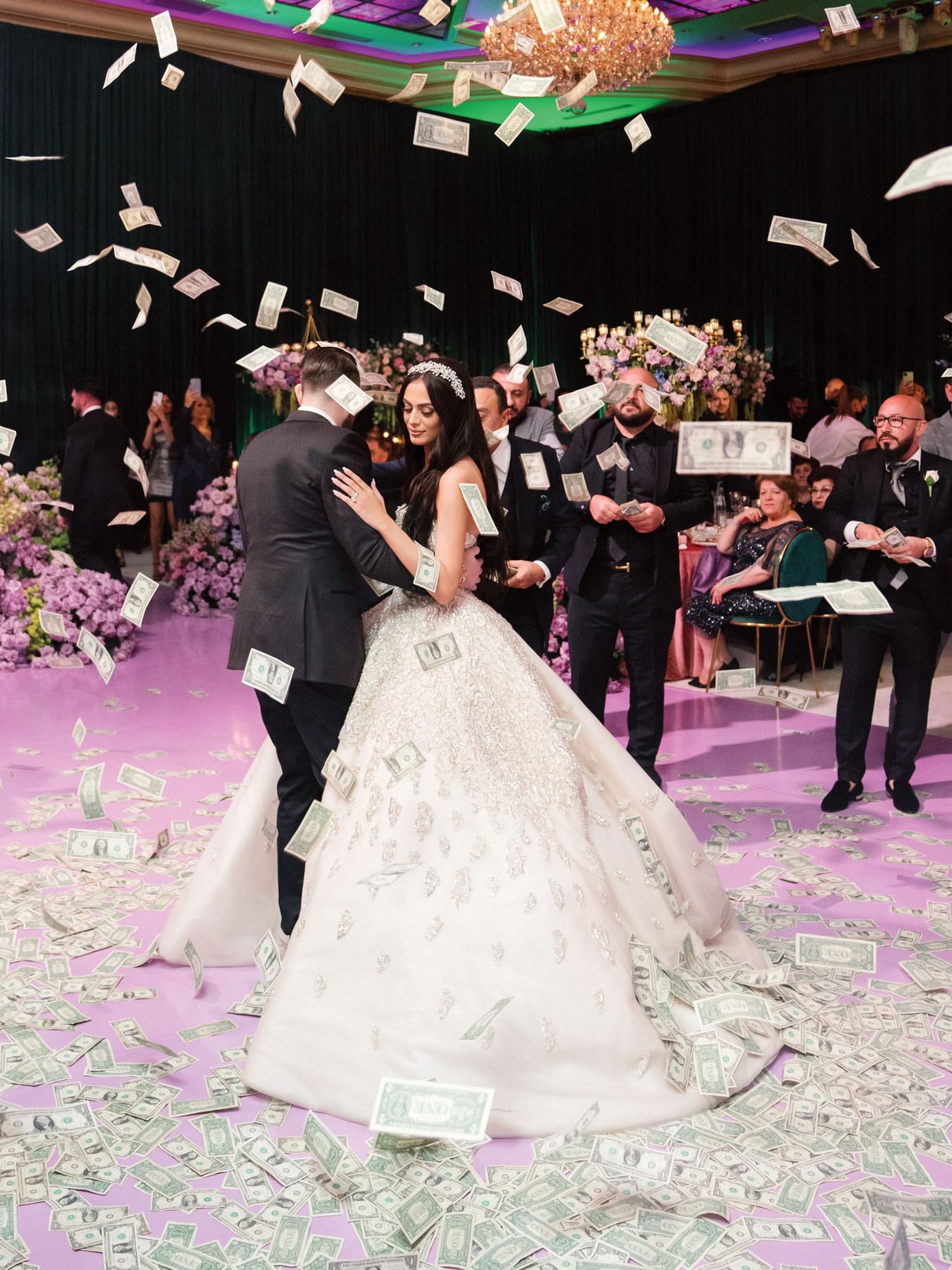 Dollar Dance at Armenian Wedding Reception