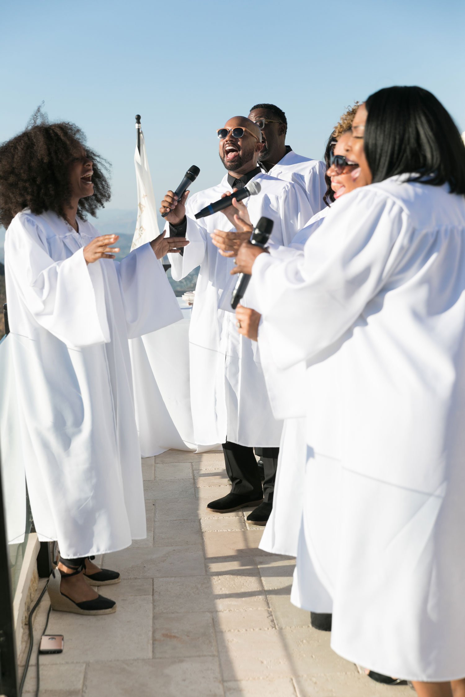 Choir Singing at End of Ceremony