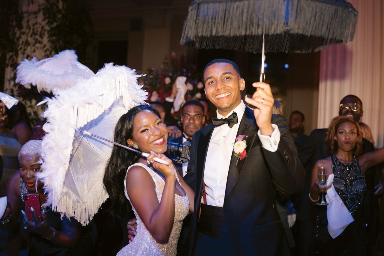 Second Line on Wedding Dance Floor