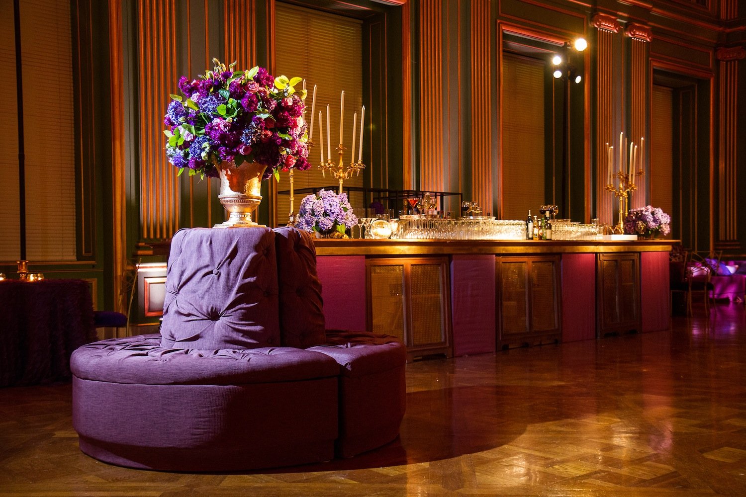 Purple Lounge Seating