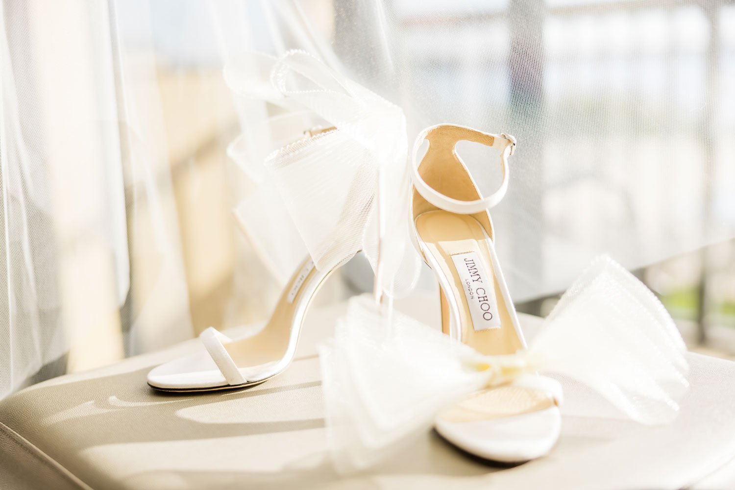 Asymmetrical Bow Jimmy Choo Heels