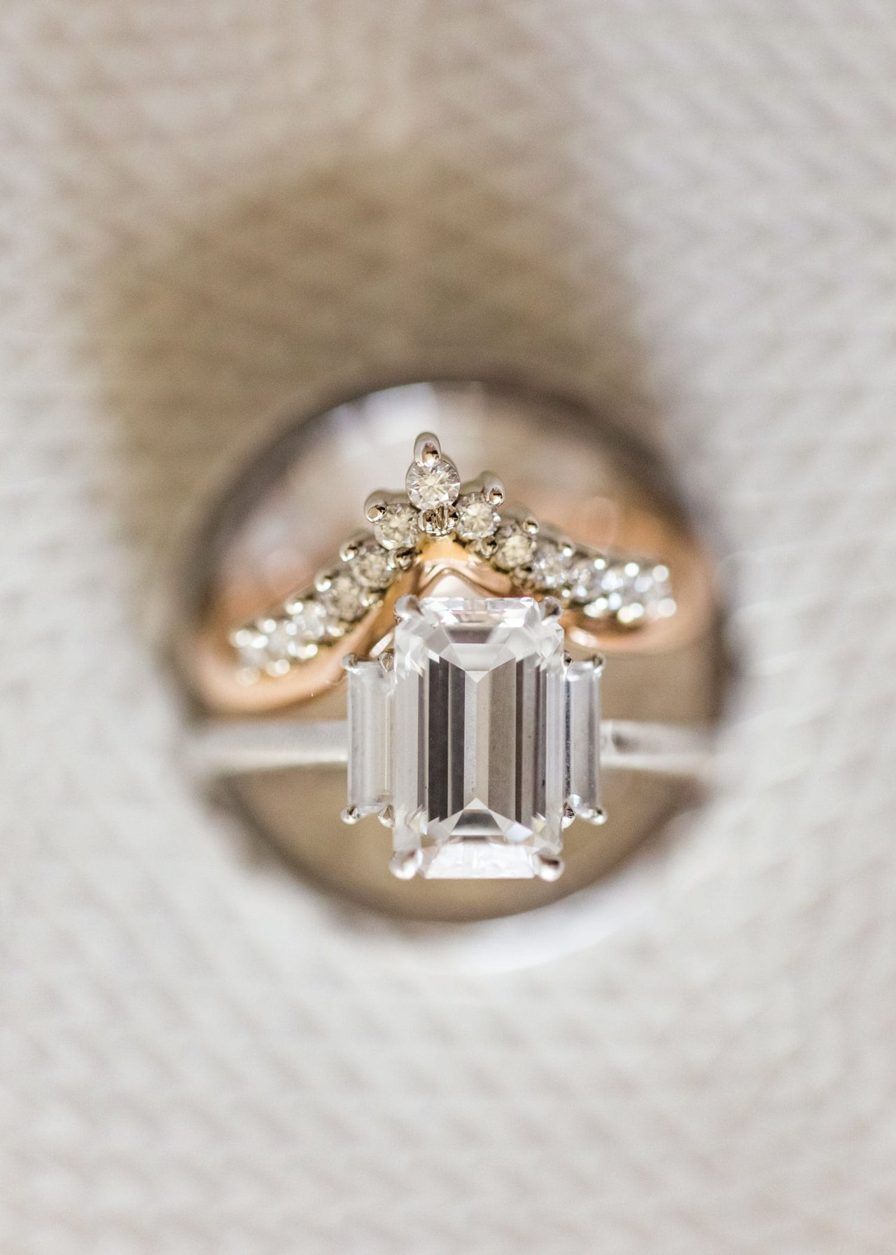 Art Deco-Inspired Engagement Ring
