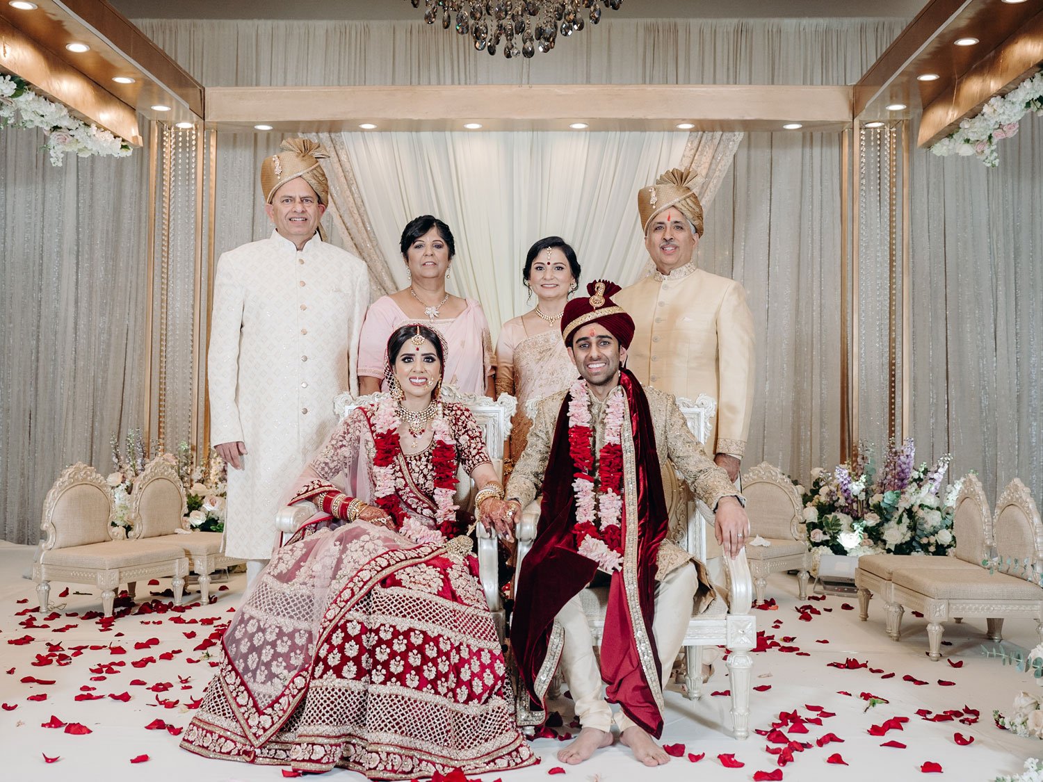 Families at Hindu Wedding Ceremony