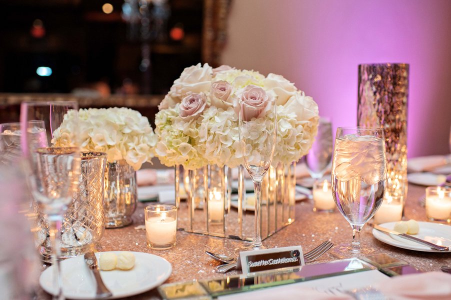 Mirrored Reception Centerpiece