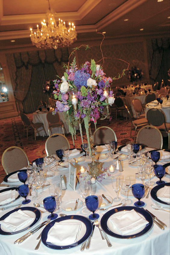 Blue & Violet Tablescape
