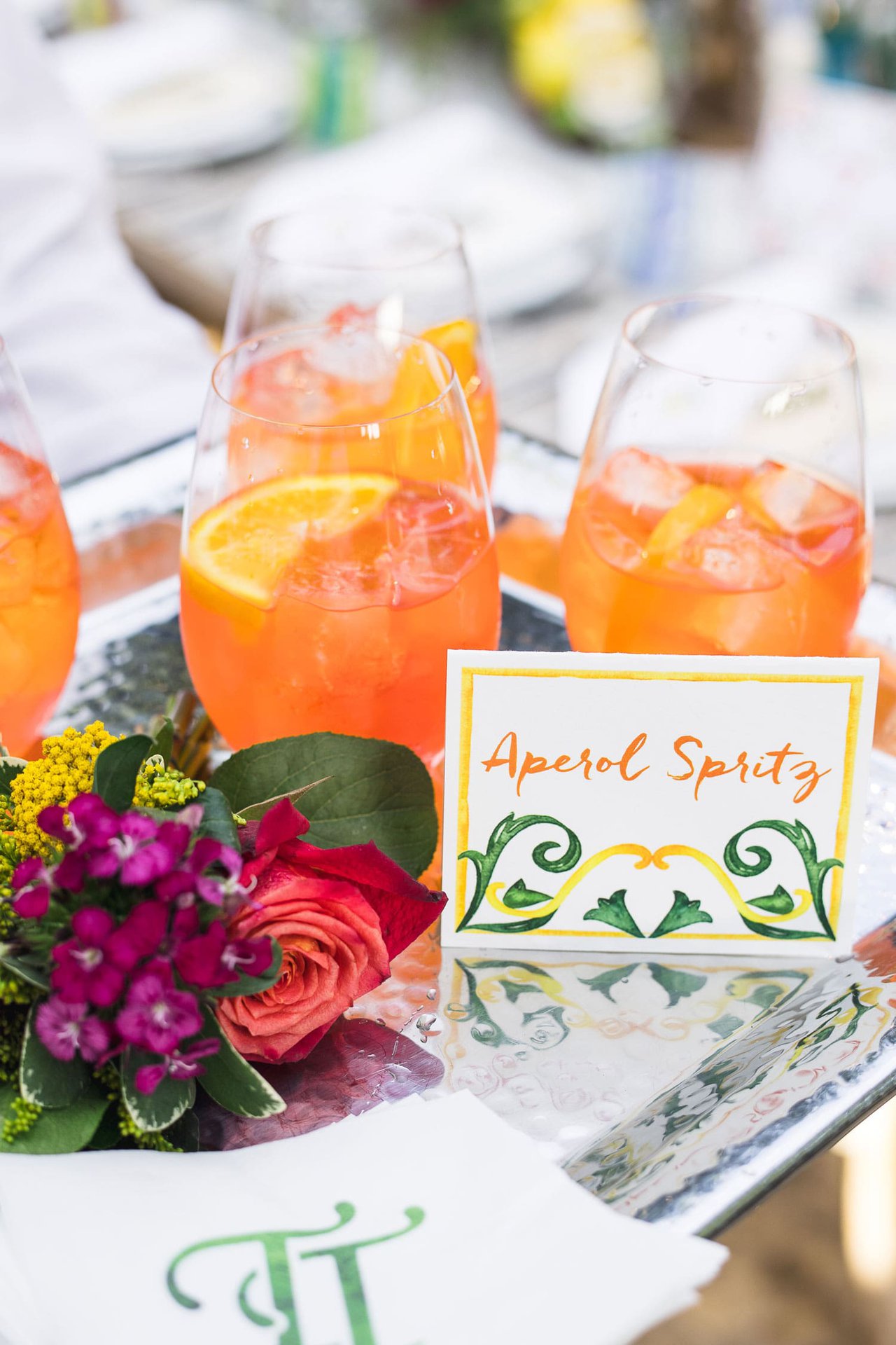 Aperol Spritz Tray at Cocktail Hour