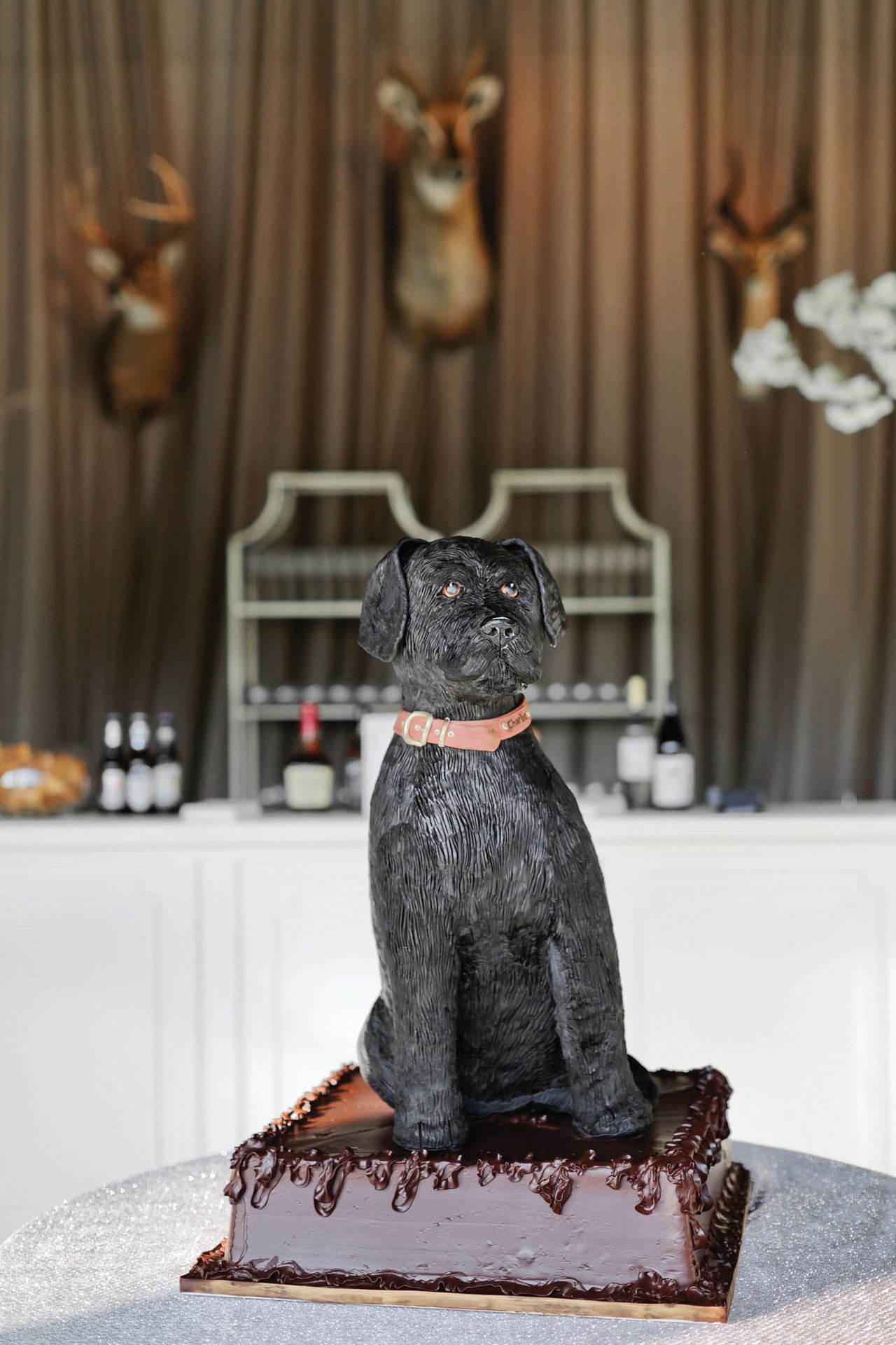 Replica of Dog for Groom's Cake