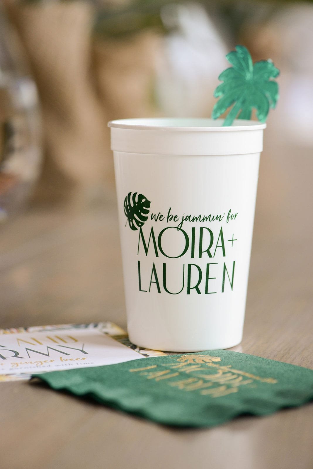 "Tiki Chic" Tropical, Jamaican Island-Themed Engagement Party