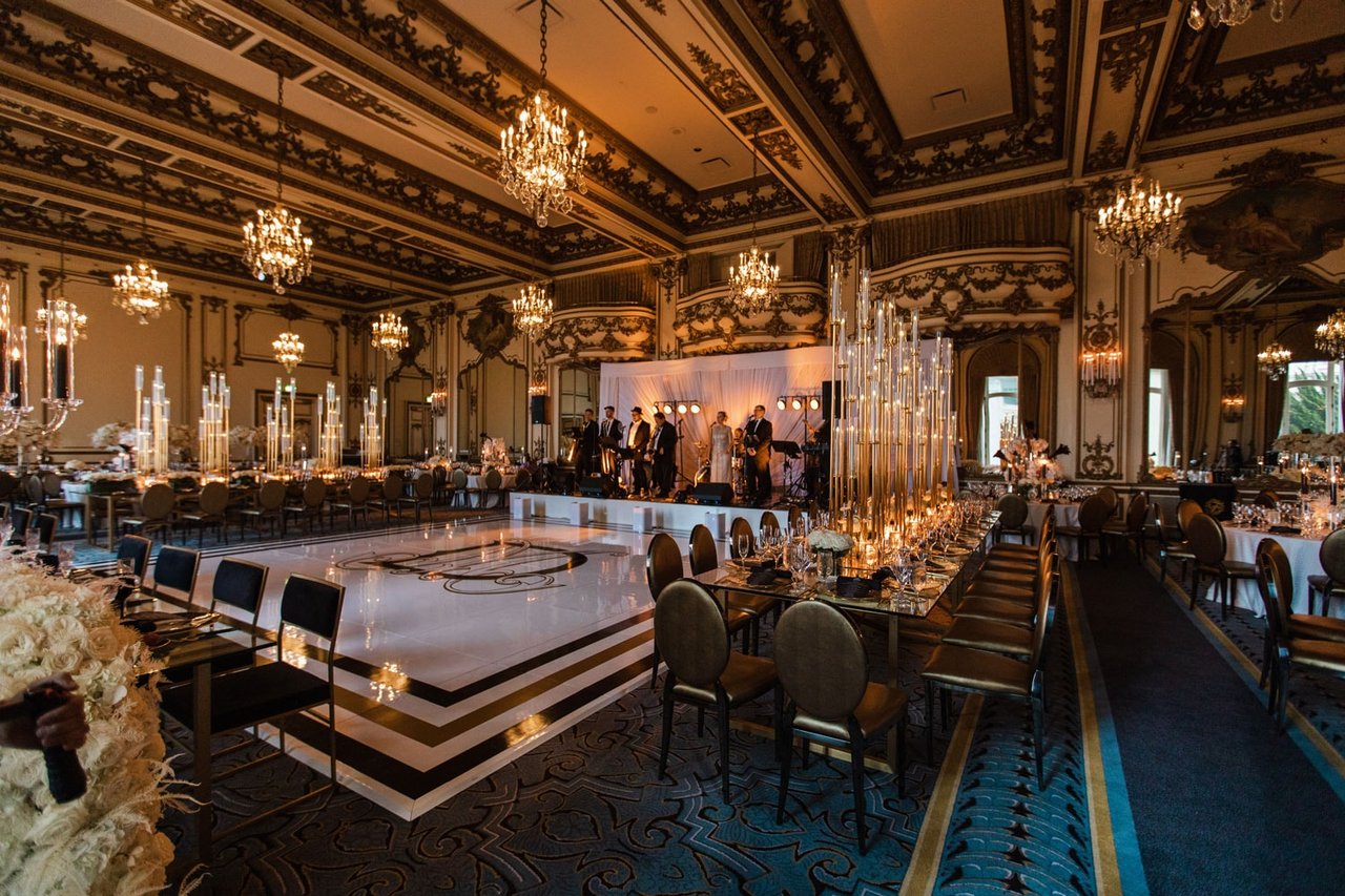 Ballroom Reception with Moody Color Palette