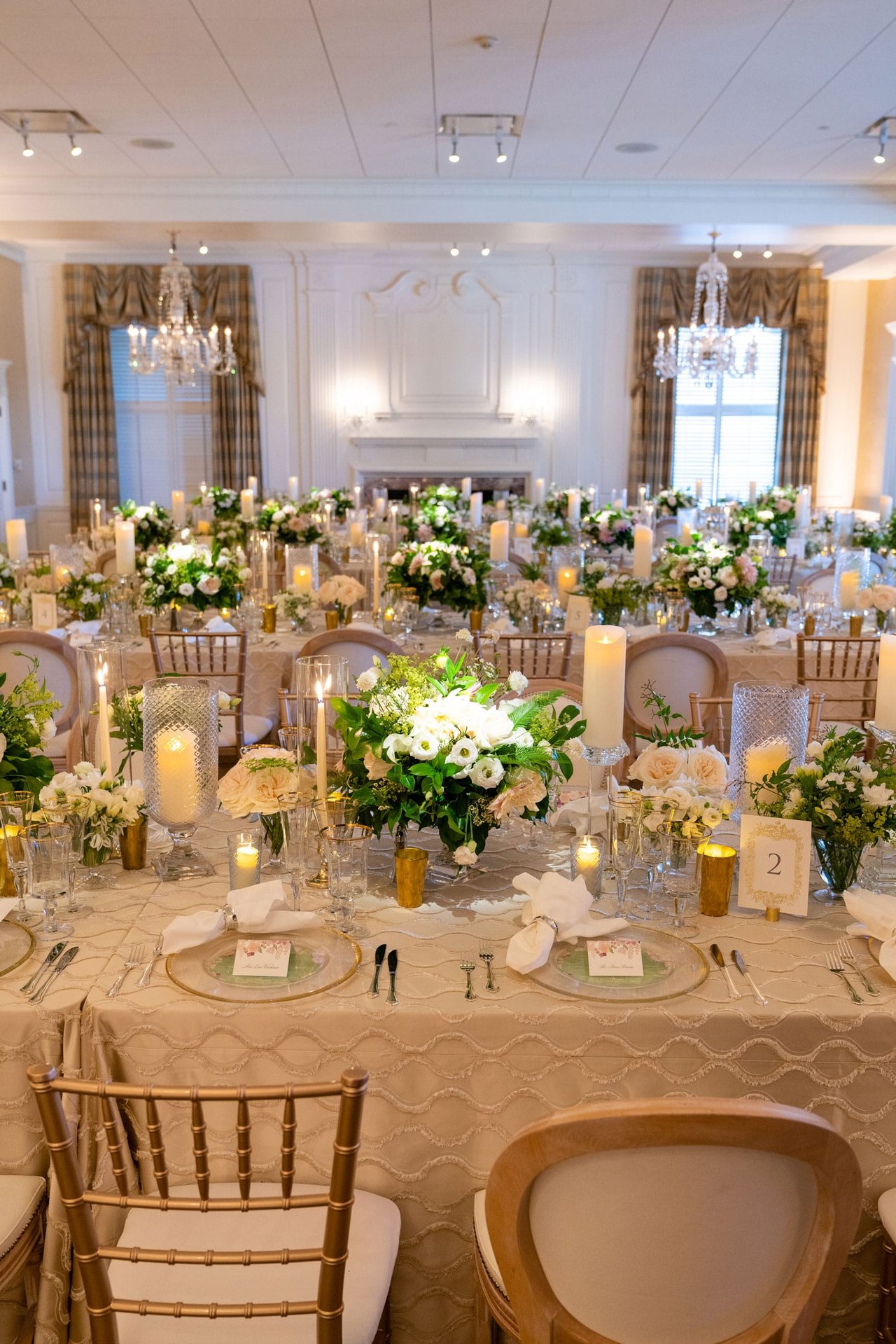 Classic Country Club Wedding Reception