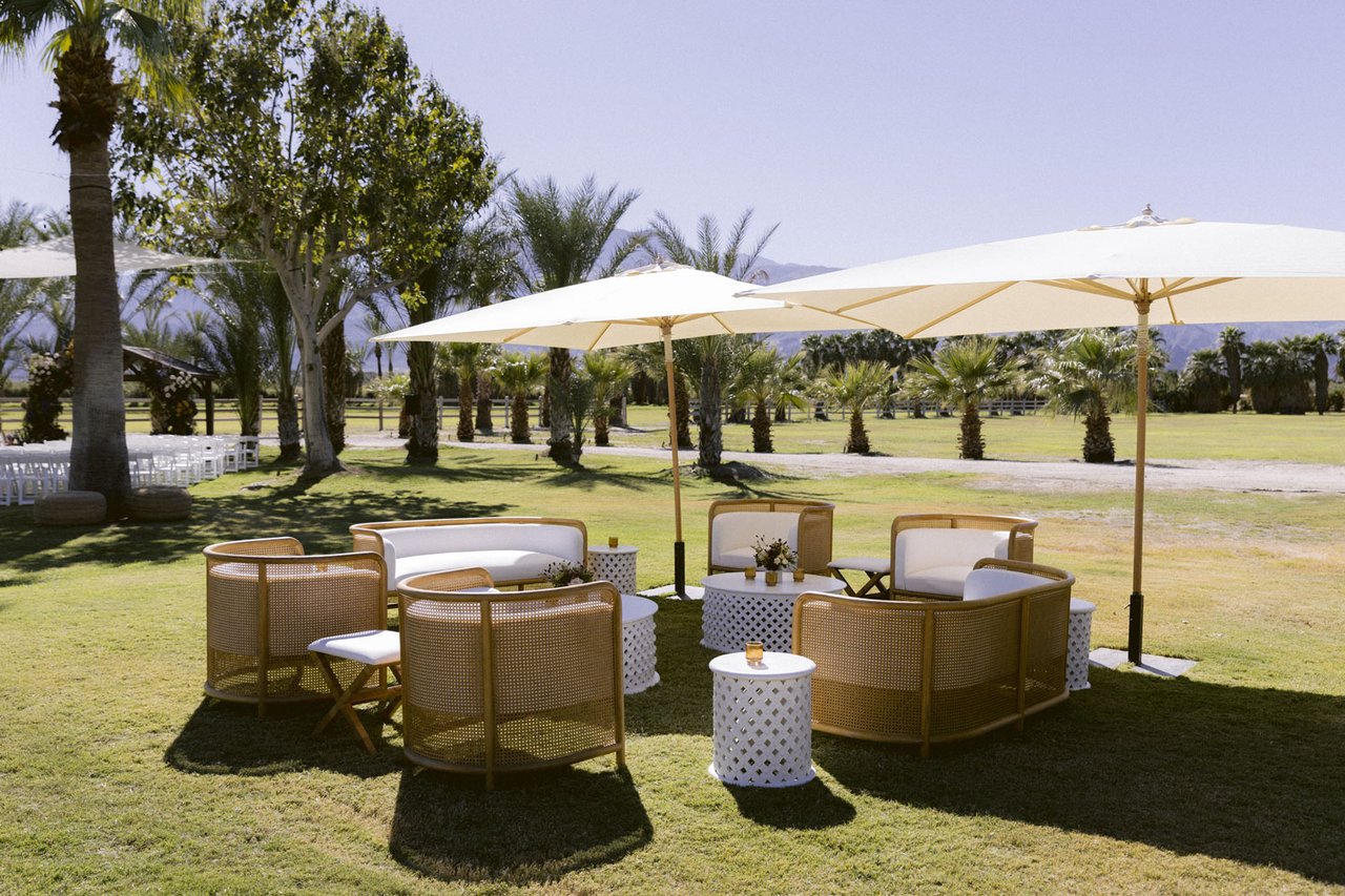 White & Neutral Outdoor Wedding Lounge