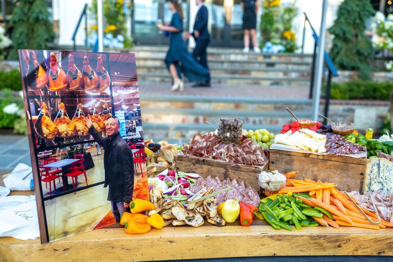 Bride's Father's Photo at Iberico Ham Station