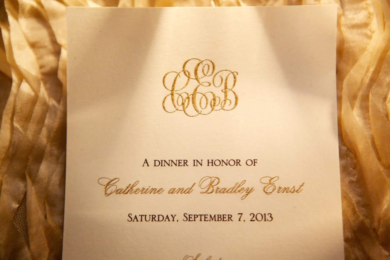 Gold Dinner Menu
