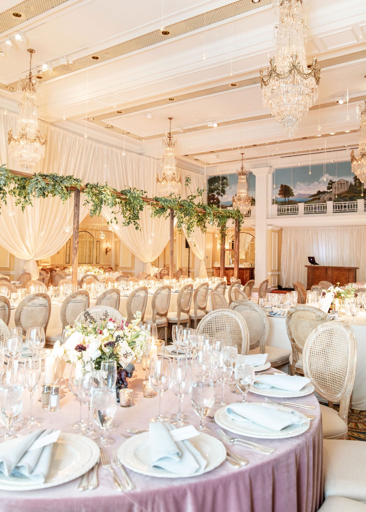 Lavender & Pale Blue Linens