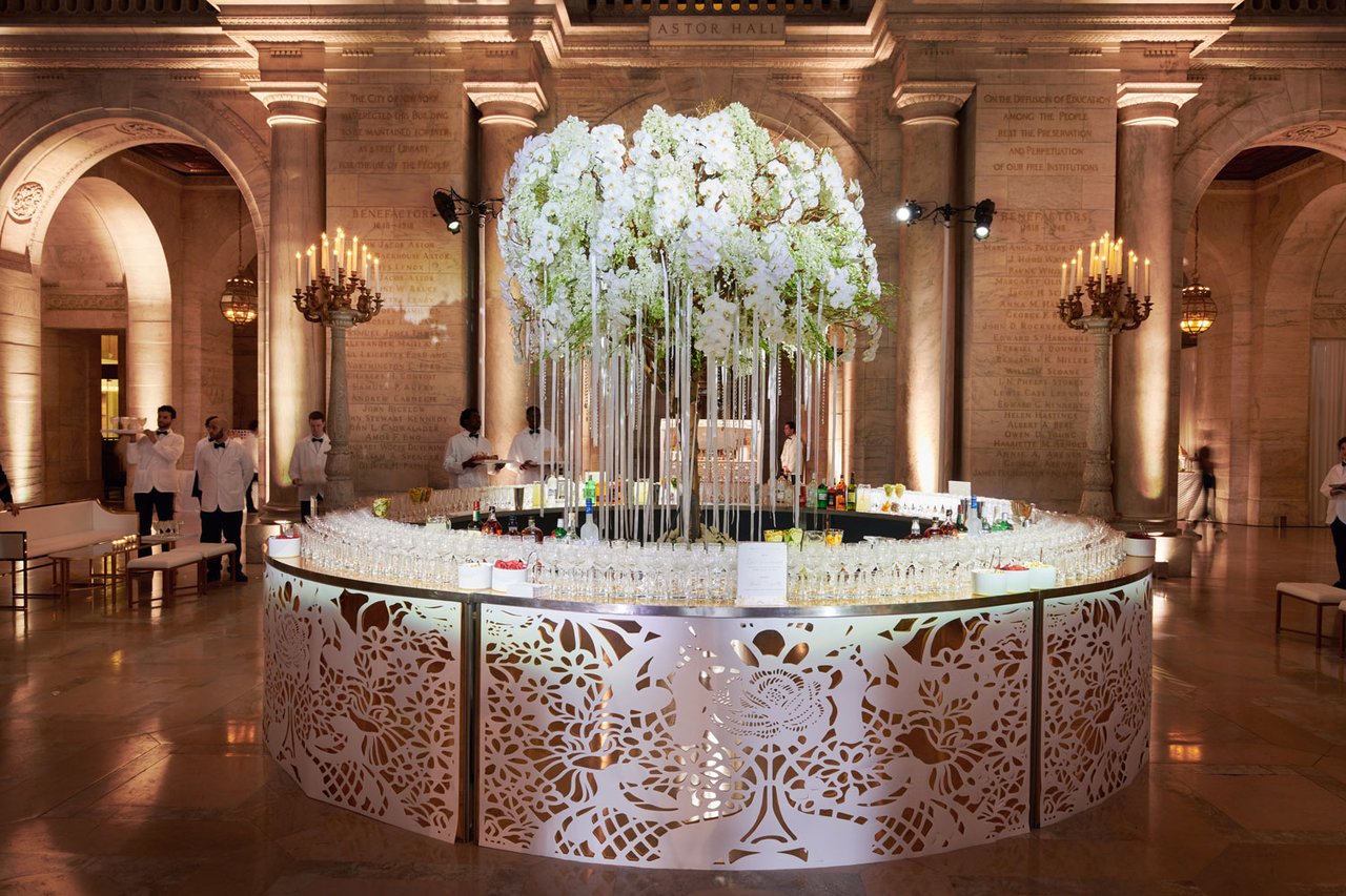 Round Bar Surrounding Orchid Tree