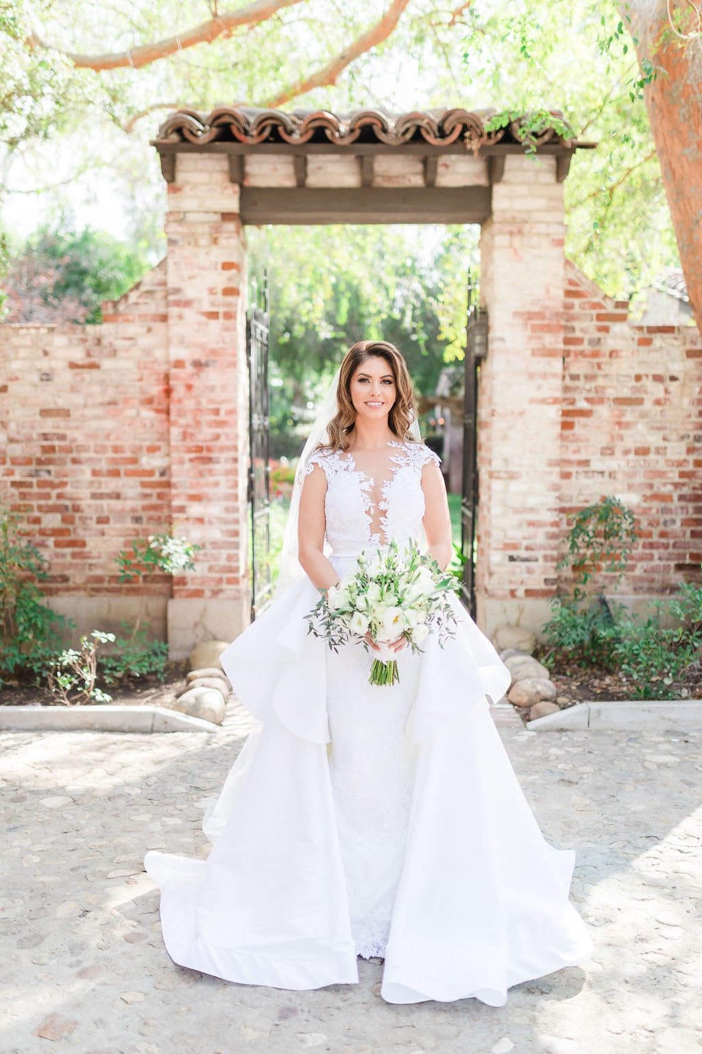 Real Wedding: Bride Wears Custom Gown by Michael Costello