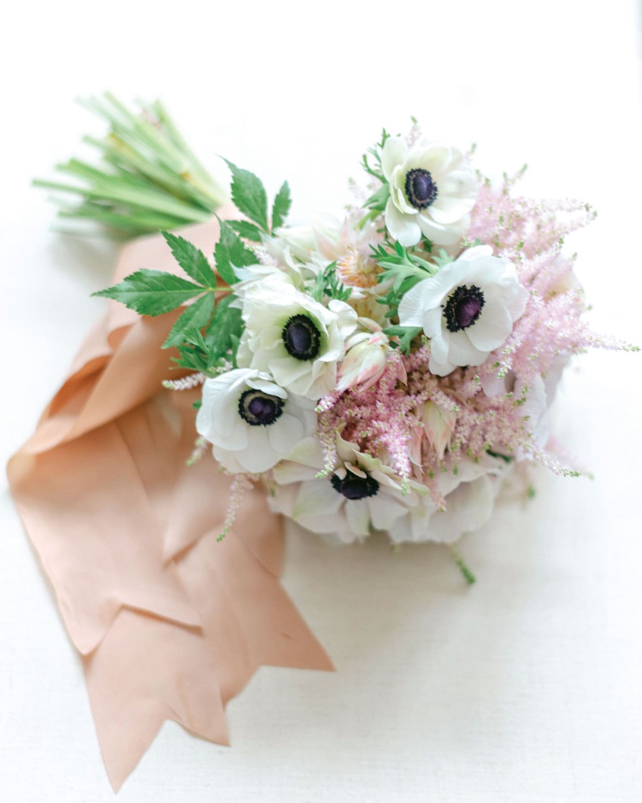 Bridal Bouquet with Anemone Flowers