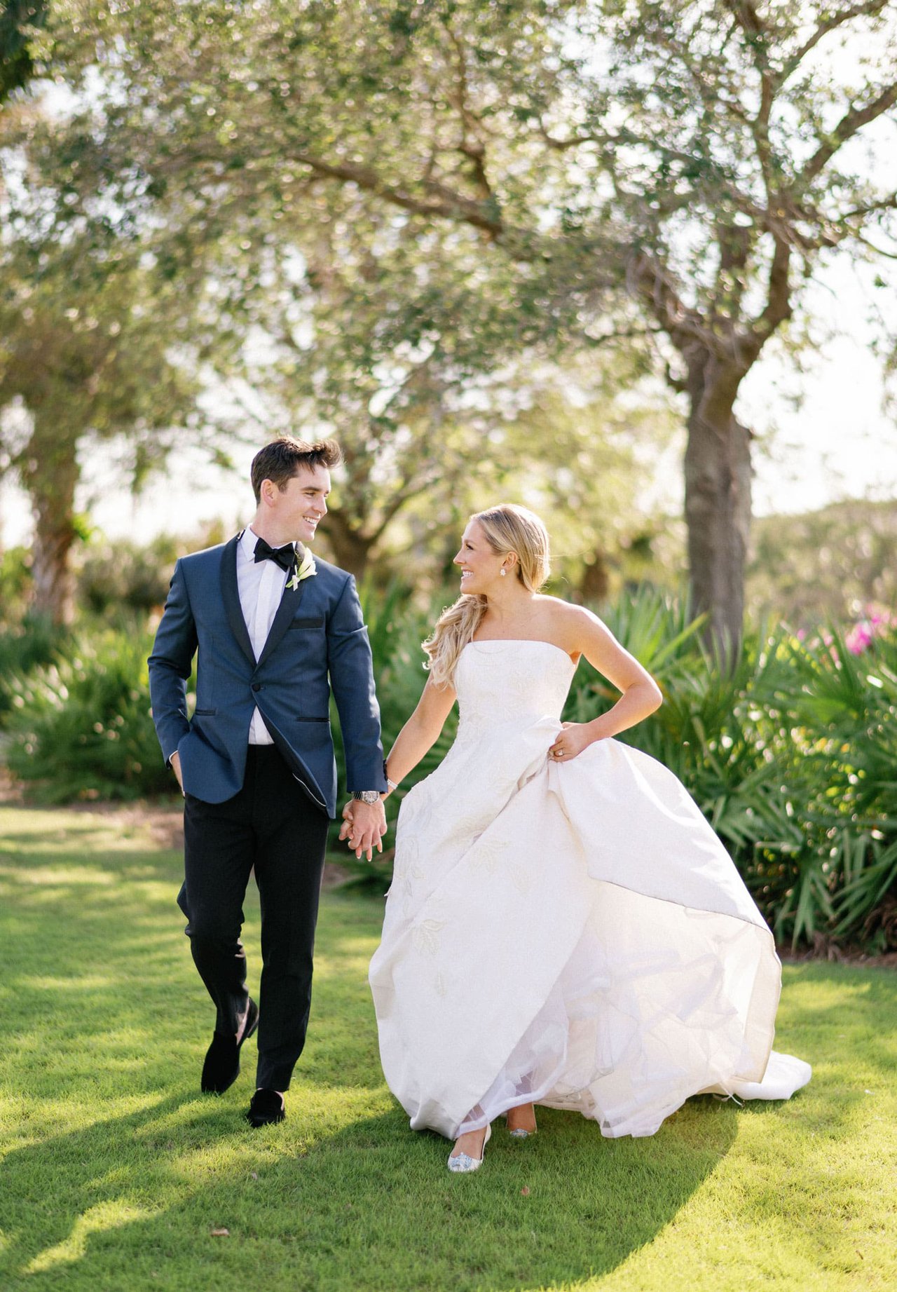 Groom with Bride in Mark Ingram Atelier Gown