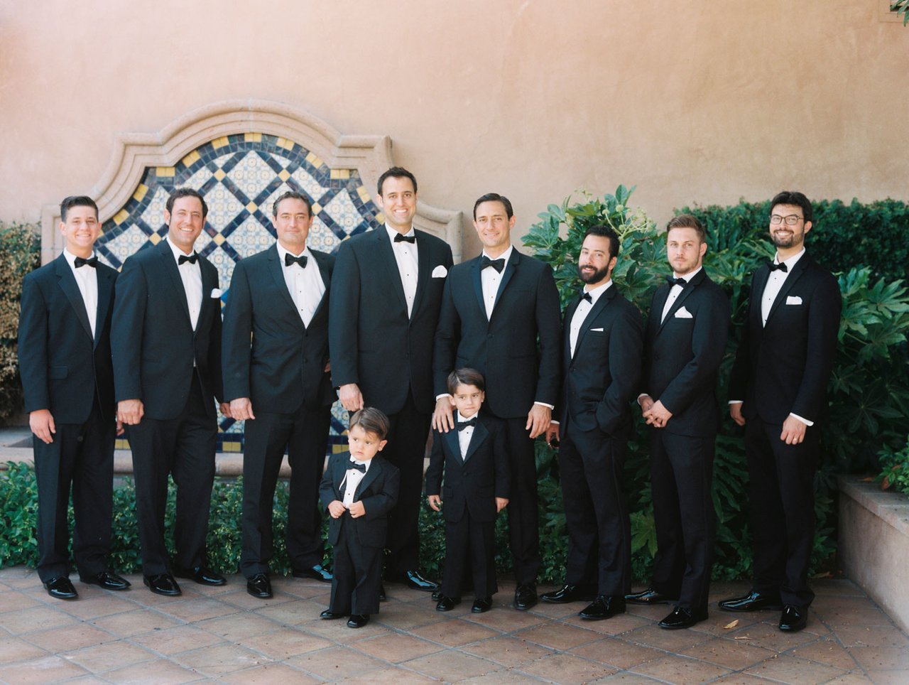 Groomsmen & Ring Bearers in Tuxedos