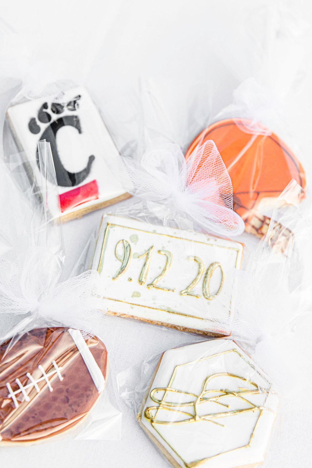 Football-Themed Wedding Cookies