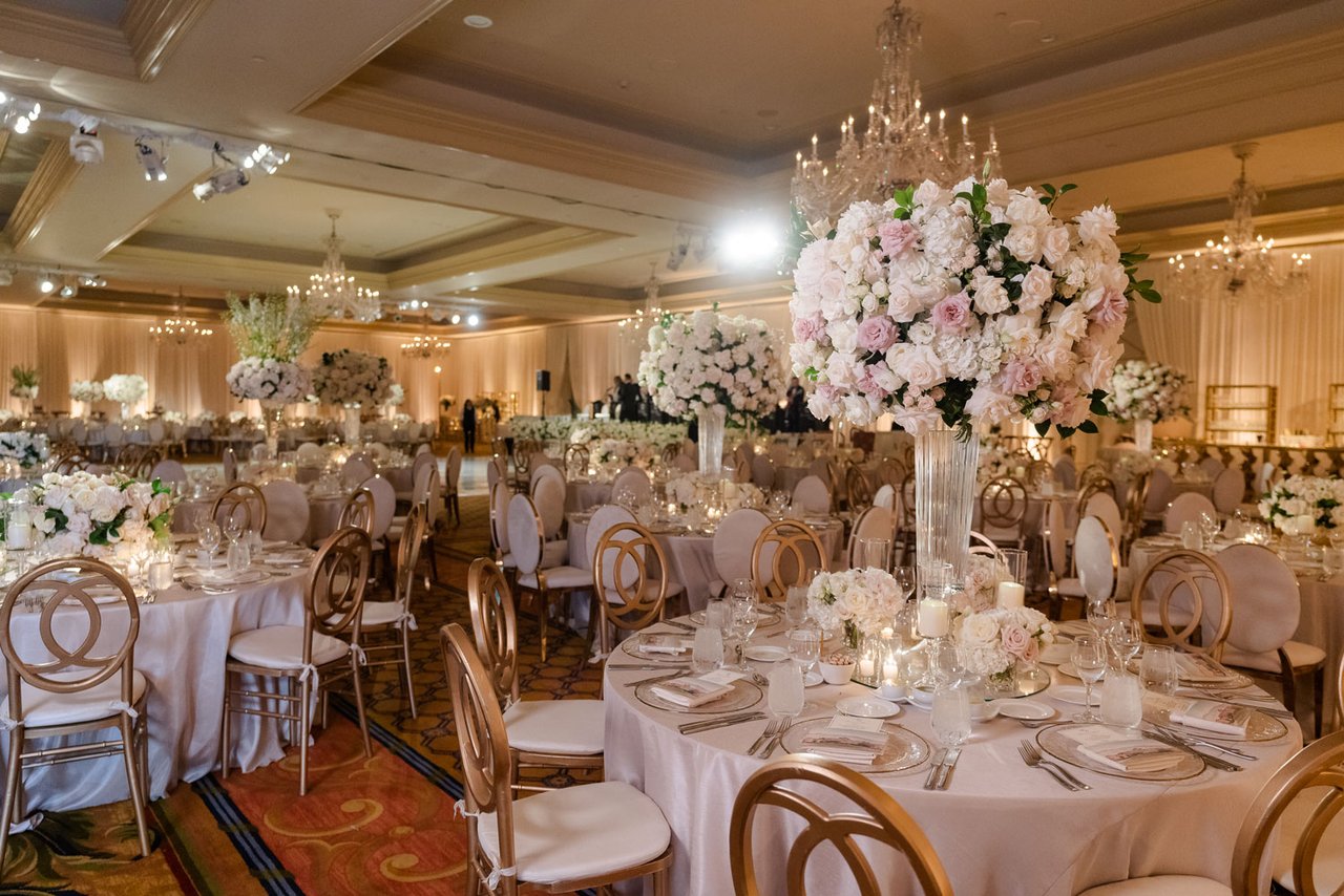 Luxury Ballroom Wedding Reception in Pasadena