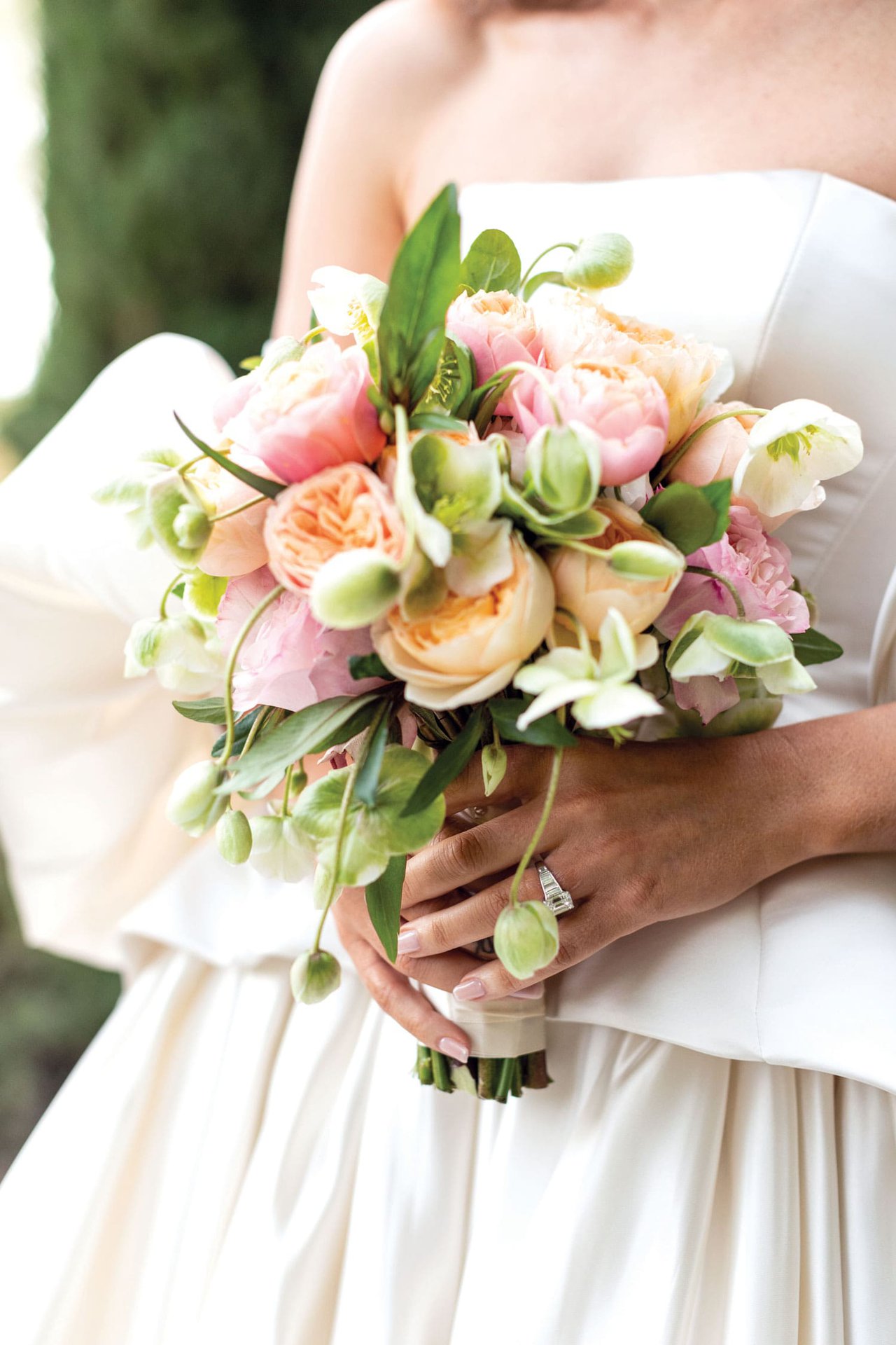 Blush & Apricot Wedding Bouquet