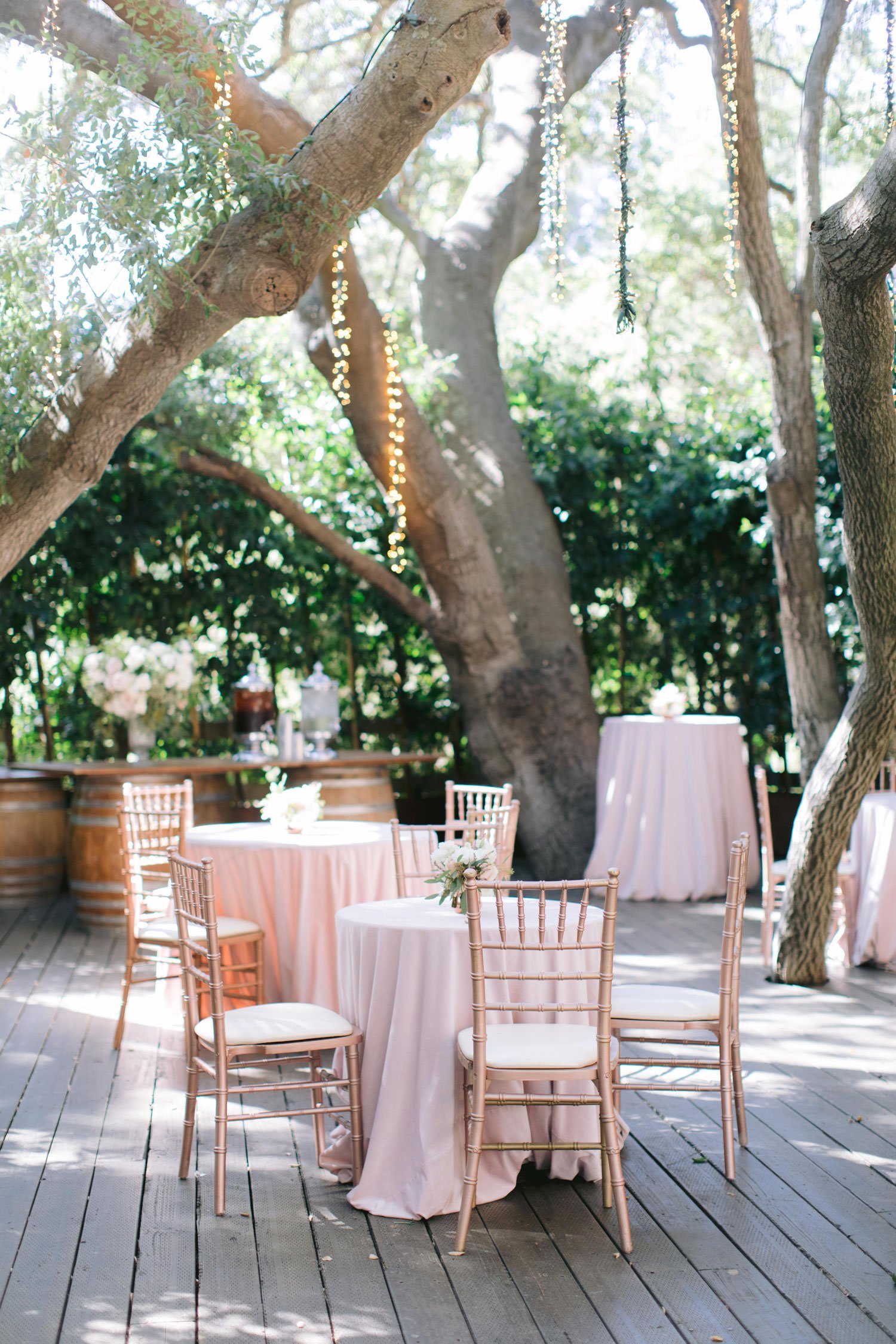 Pink & Rose Gold Cocktail Tables