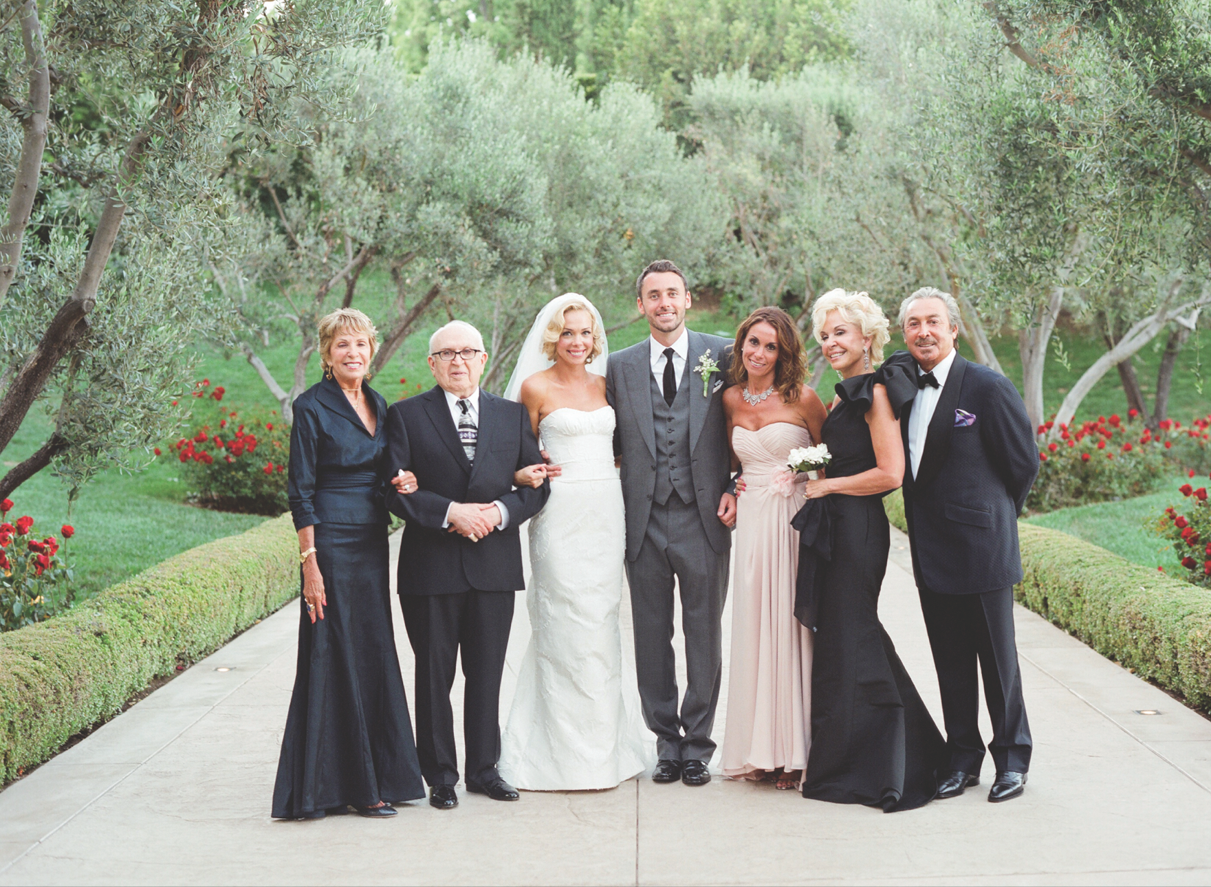 Simone Harouche, Designer and Fashion Stylist, With Groom and Family