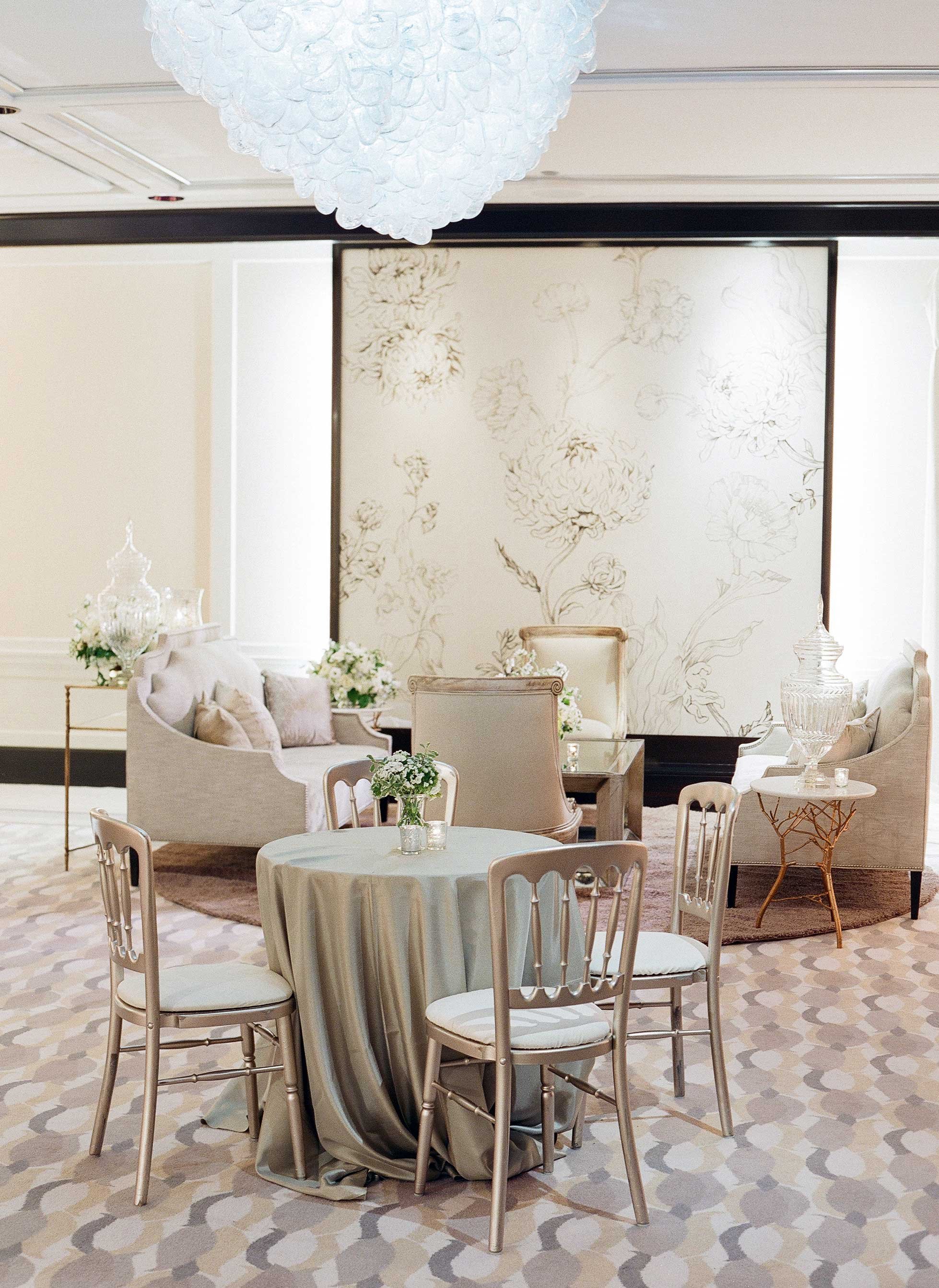 Sophisticated Lounge Area & Cocktail Table