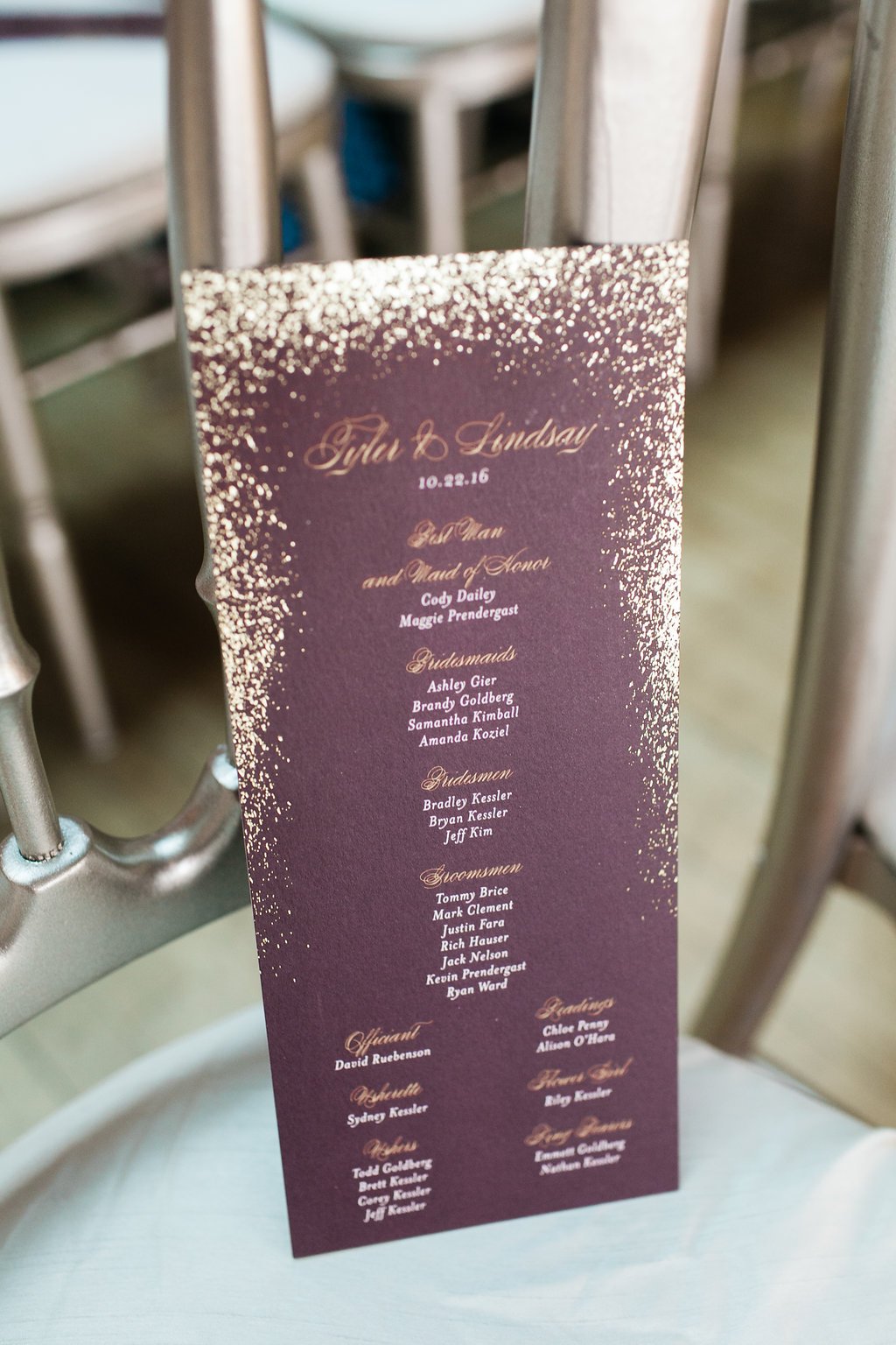 Rectangular Fall Ceremony Program