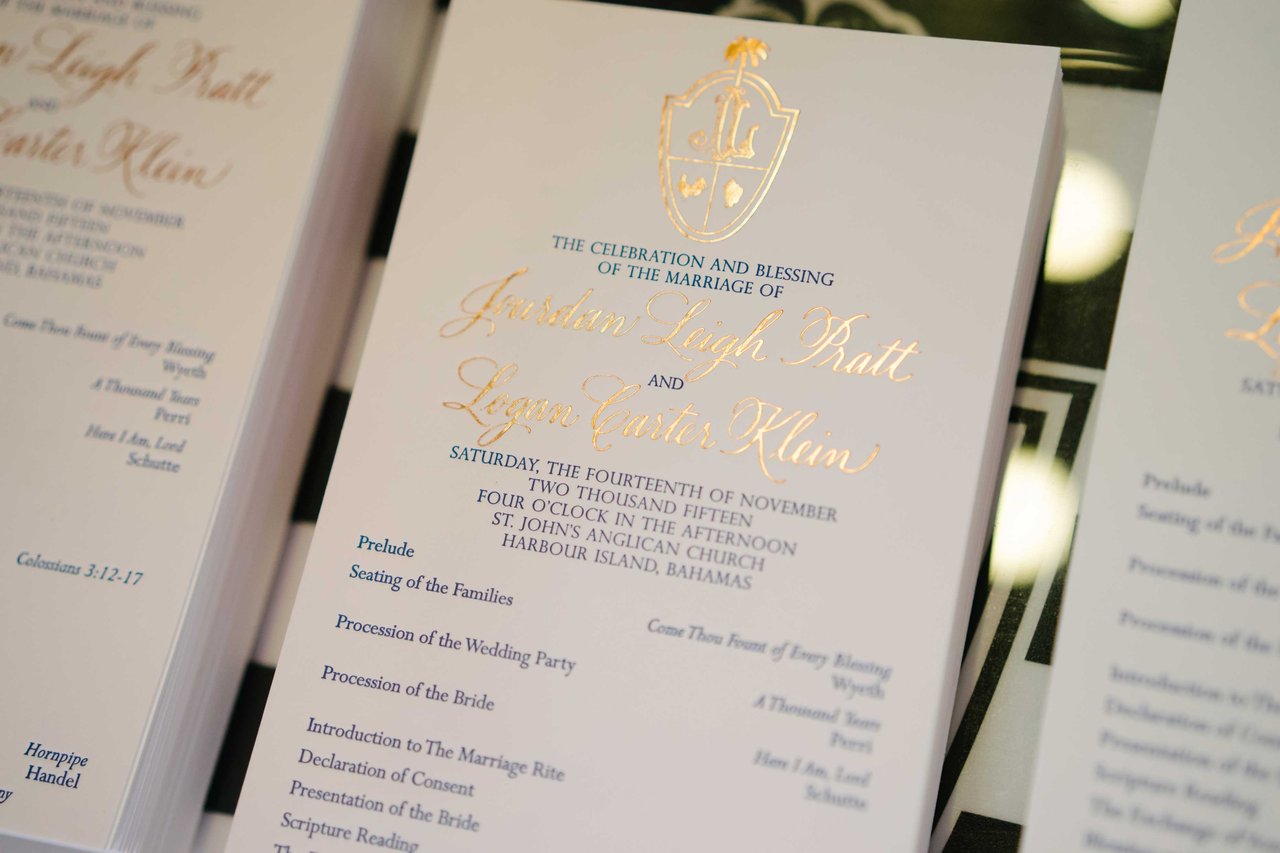 Blue & Gold Ceremony Program