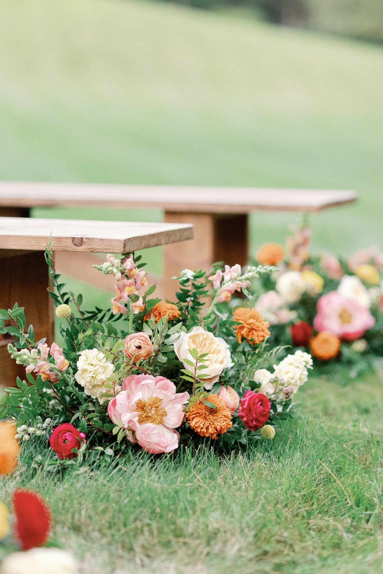 Colorful "Summer Citrus" Wedding Inspiration in Vermont