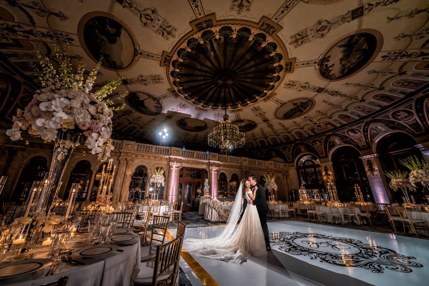 Couple in The Circle Ballroom at The Breakers