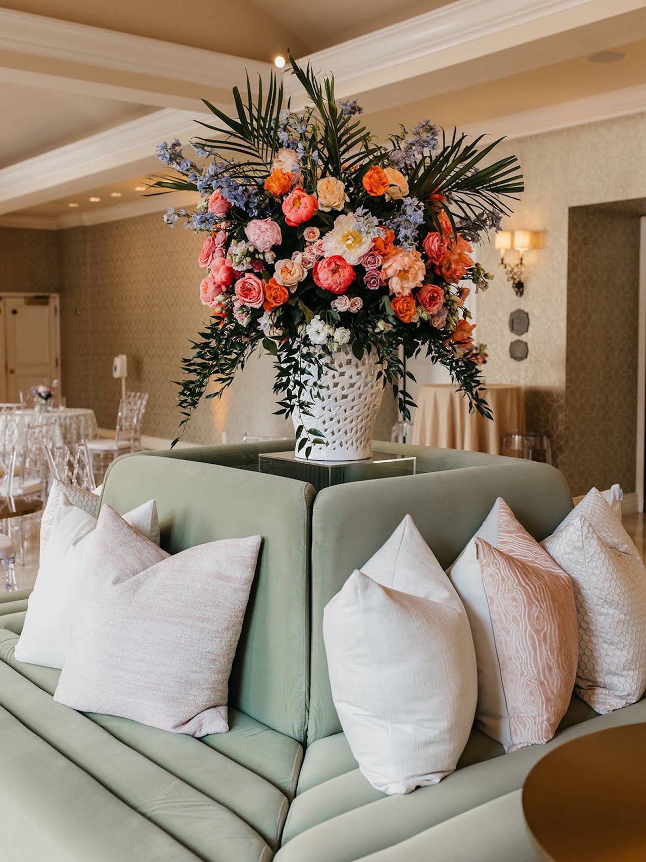 Wedding Lounge Flower Arrangement - Bella Flora of Dallas