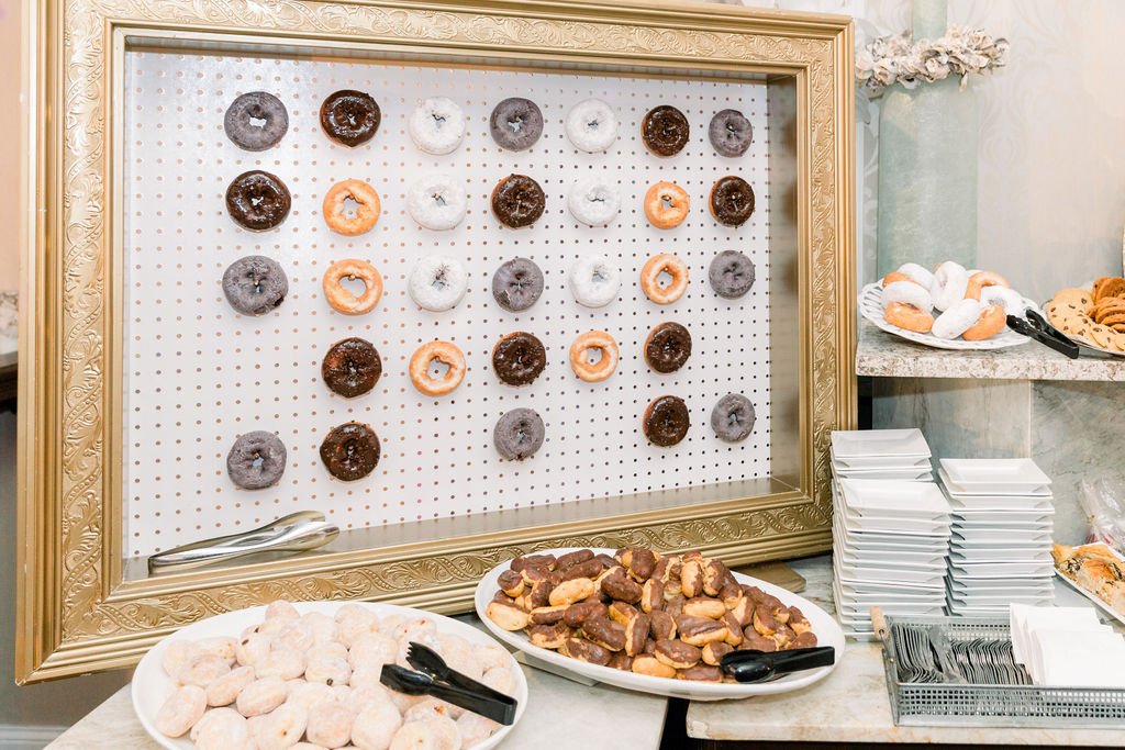 Donut Wall at Dessert Table