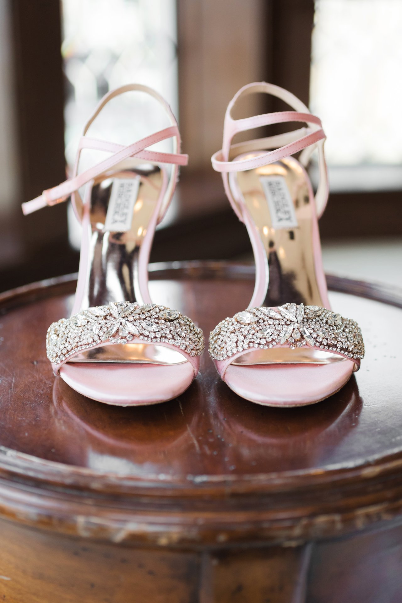 Pink Bedazzled Shoes