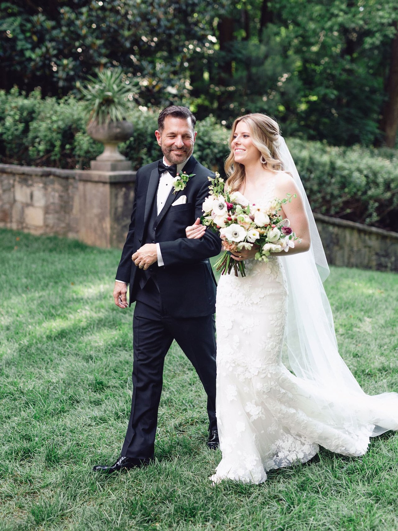 Bride Walking Down Aisle with Dad
