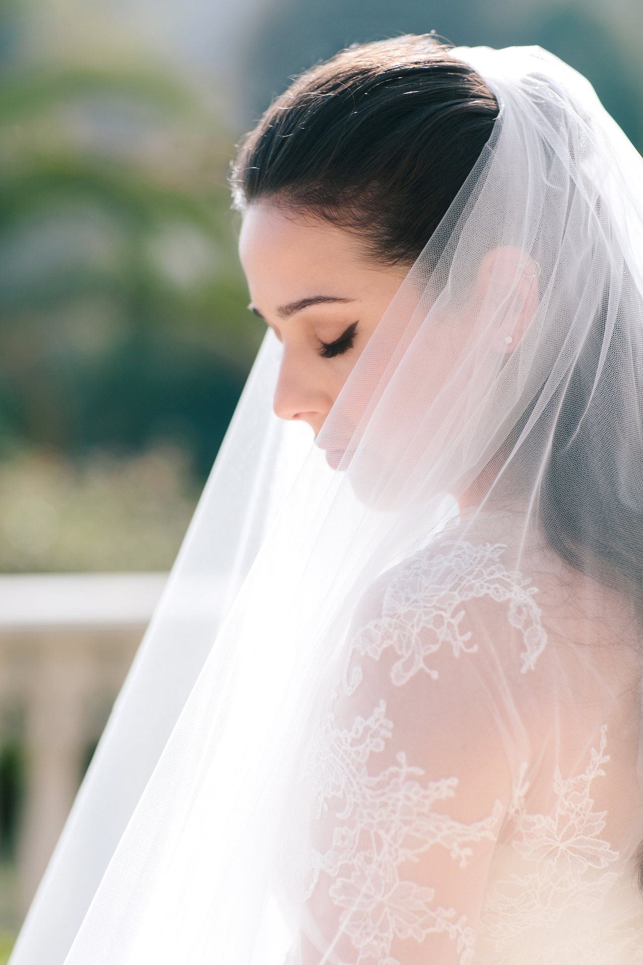 Bride with Veil, Looking Down