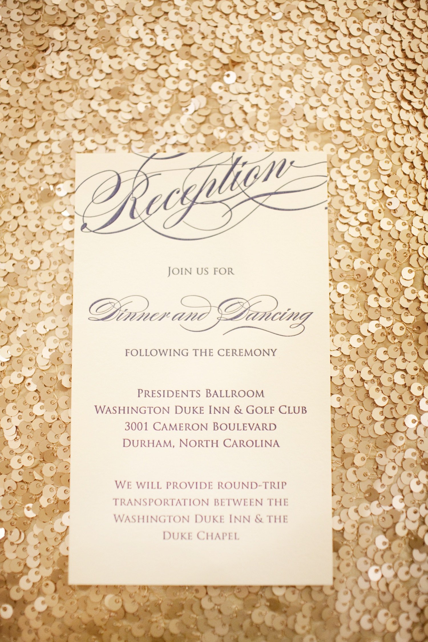 Elegant Reception Card