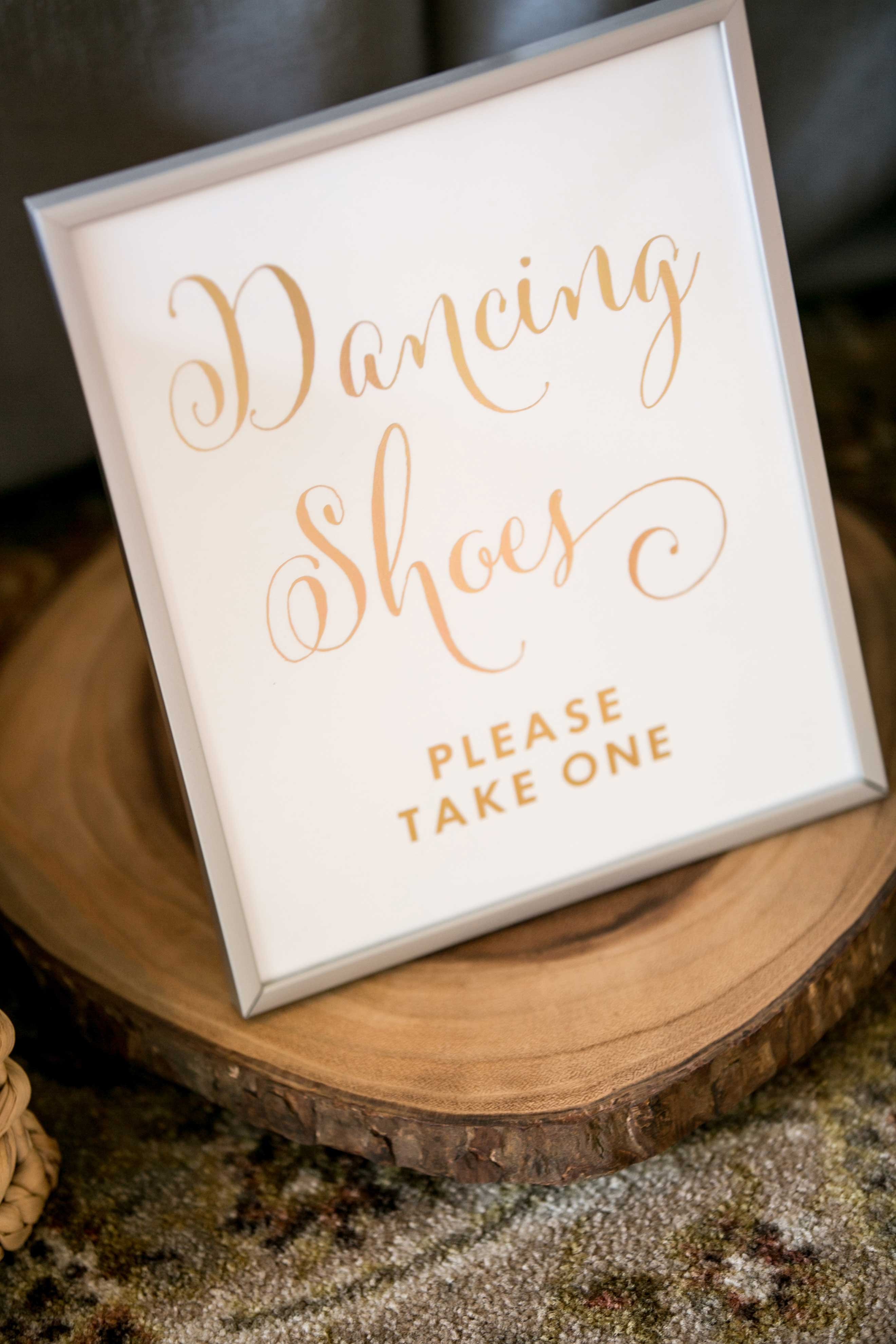Sign for "Dancing Shoes"