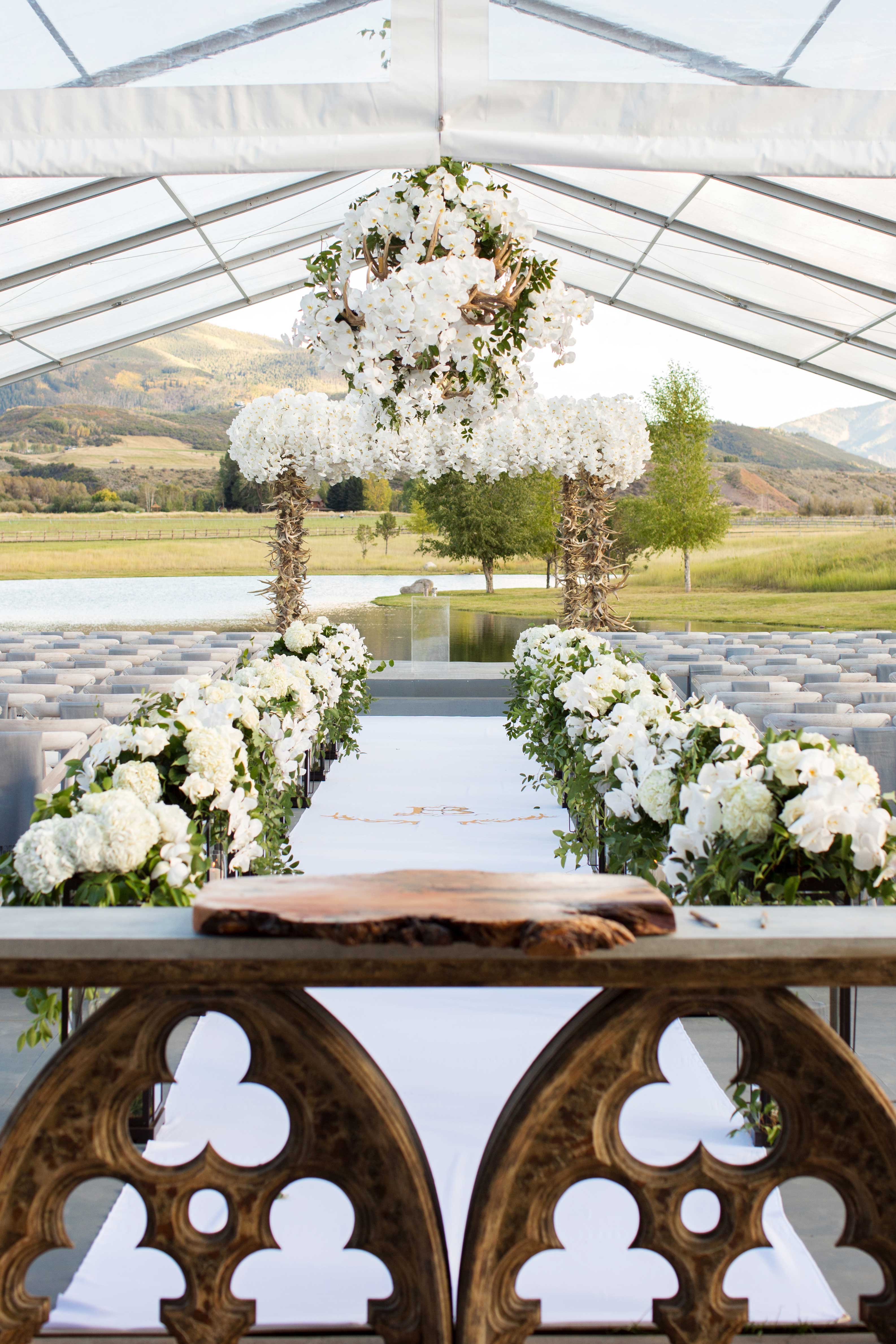 Church-Inspired Guest Book Table