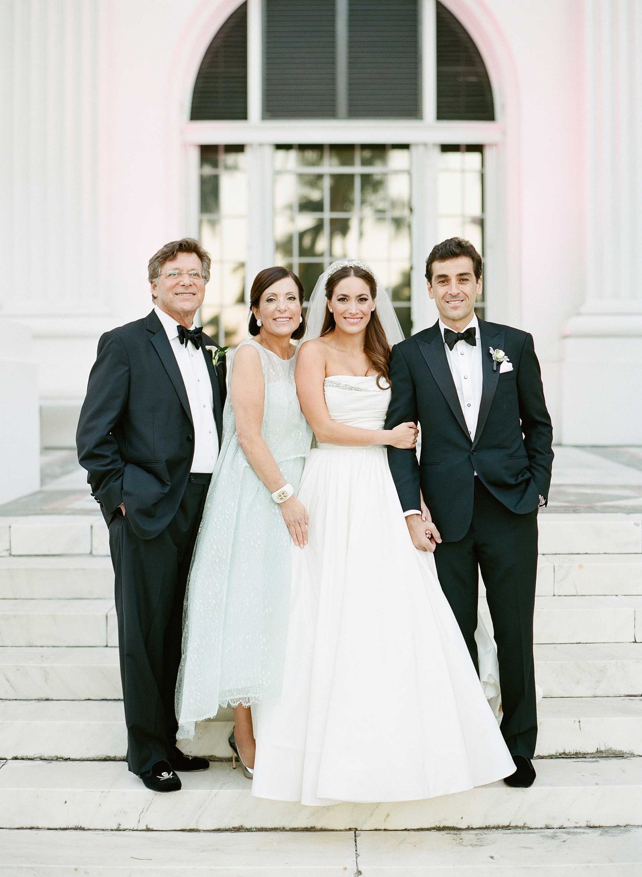 Couple with Bride's Mother and Father