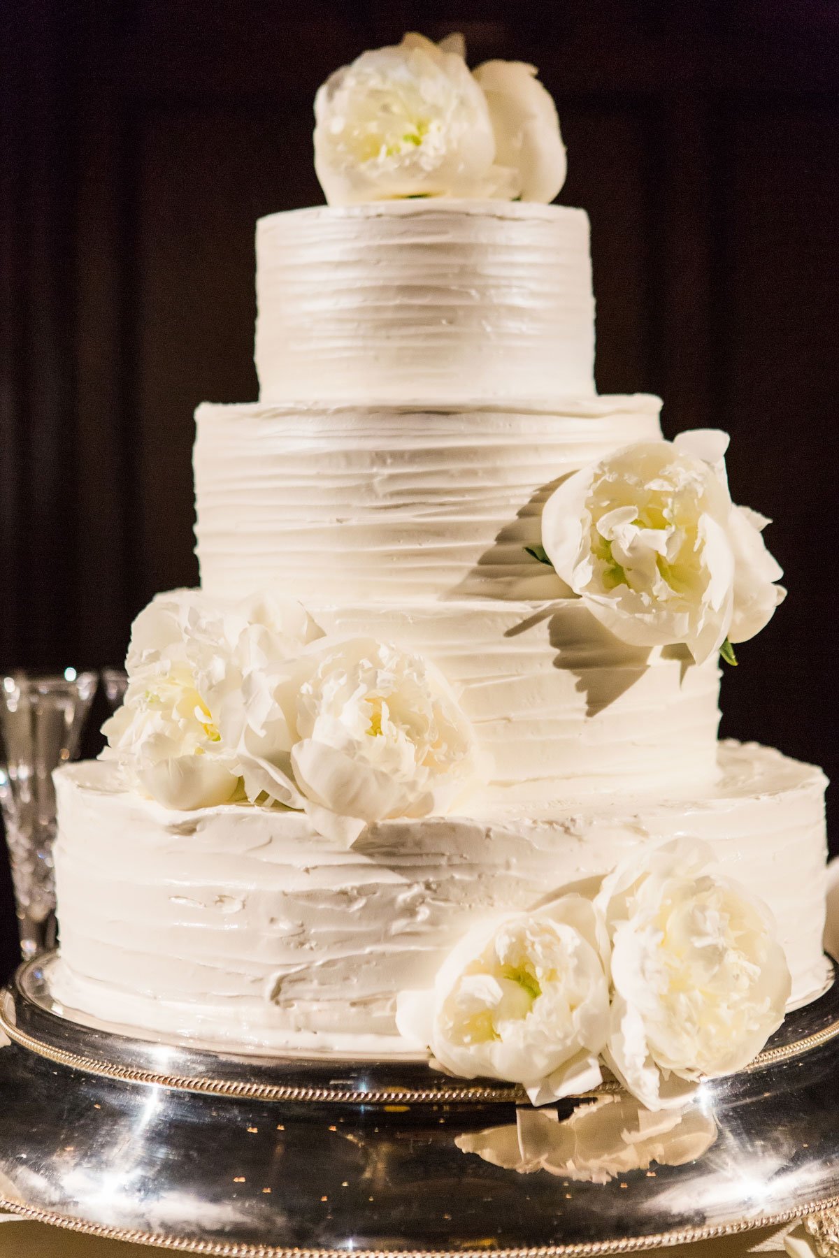 Four-Layer Cake with Peonies