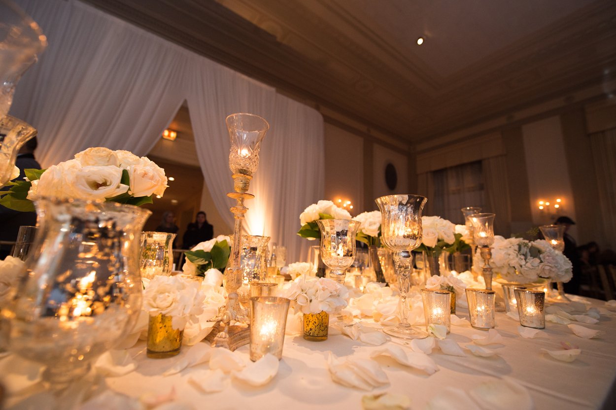 Head Table in Front of Drapery