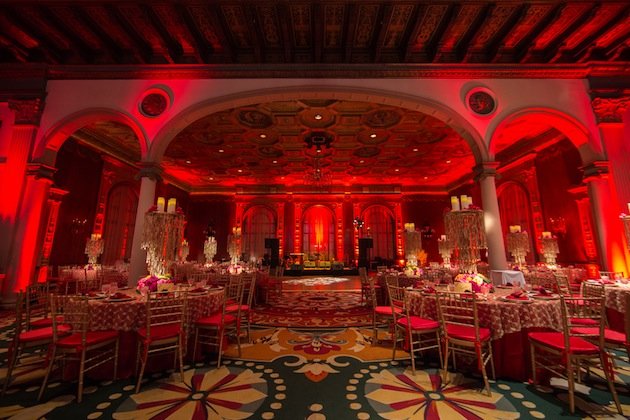 Red Ballroom Lighting