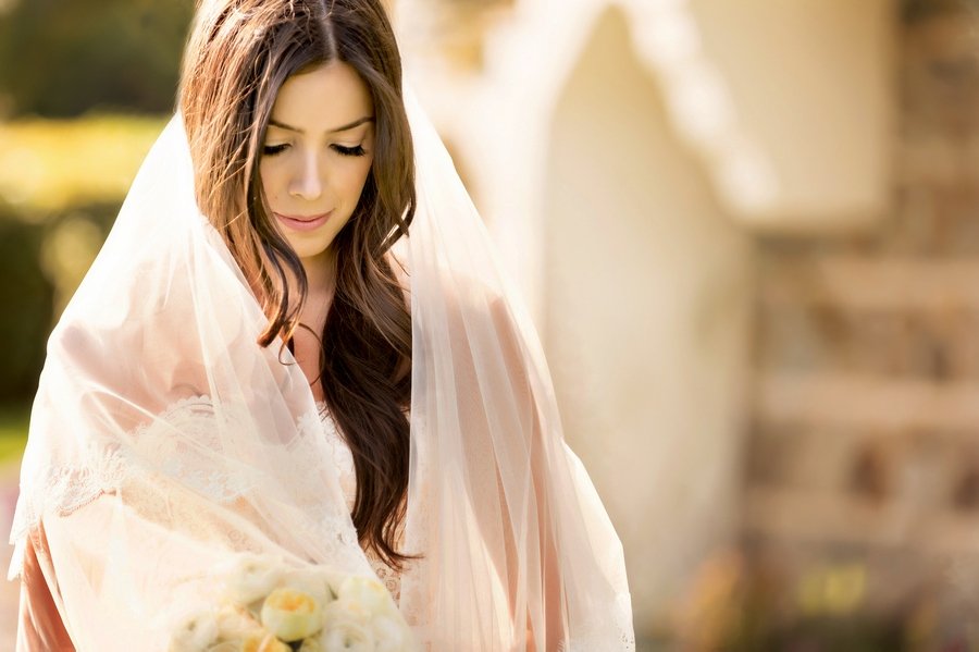 Bride and veil