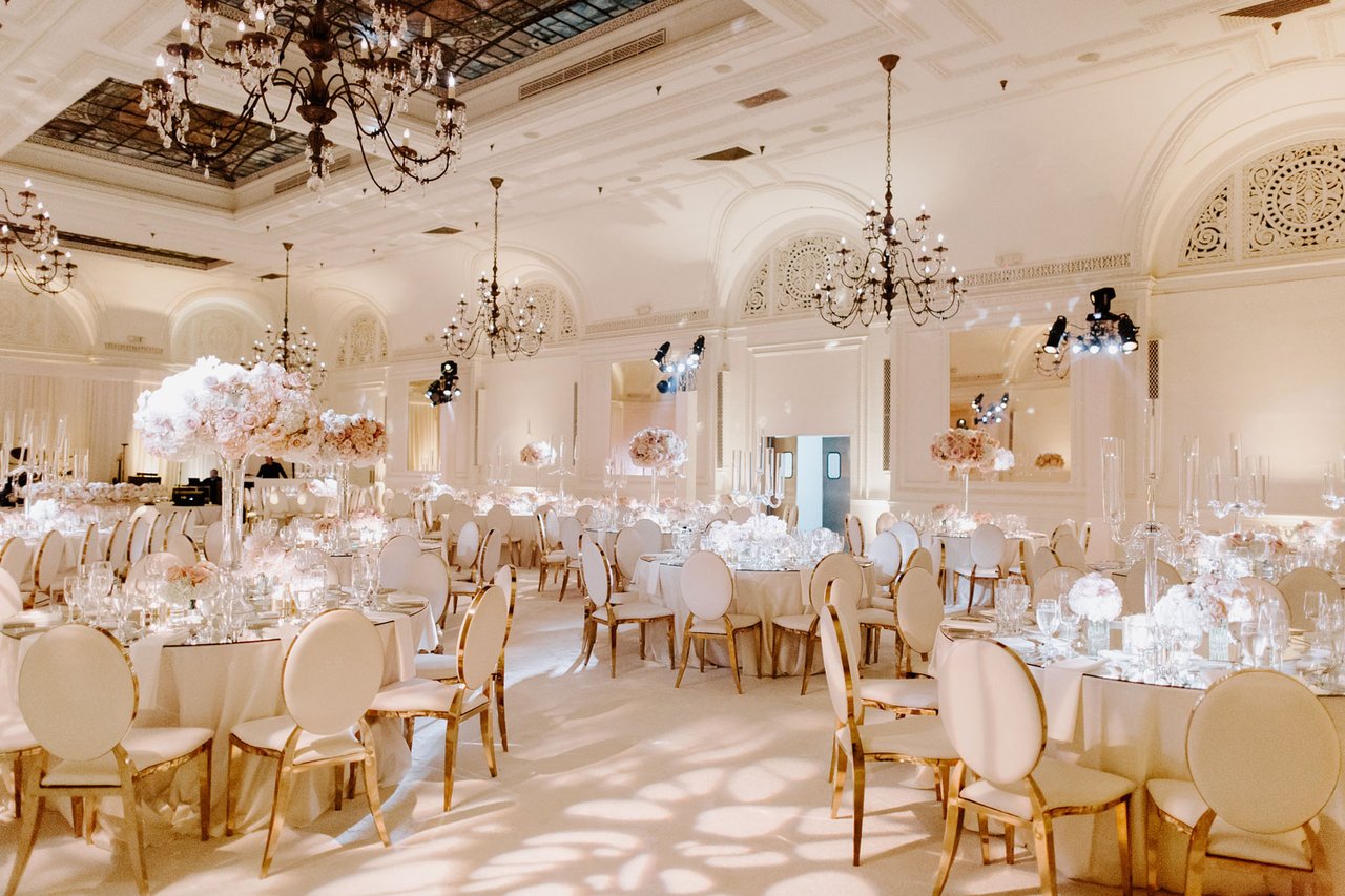 Warm, Romantic Reception Space