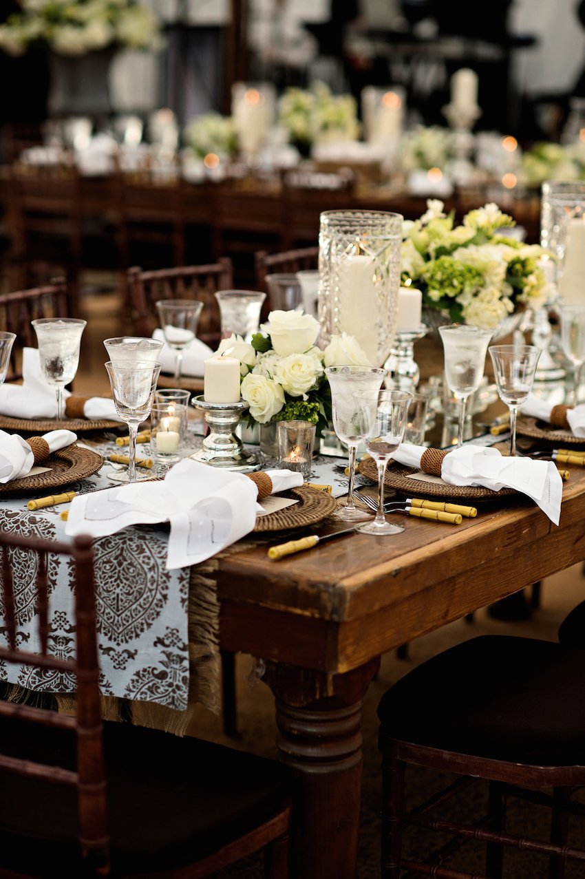 Elegant Rustic Reception Table